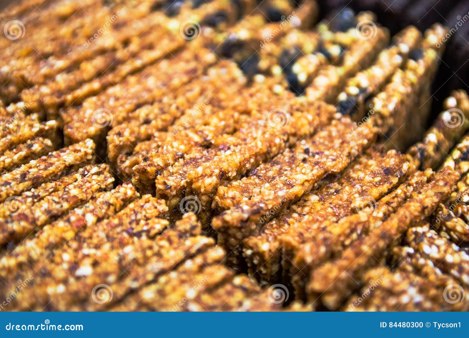 Raw gozinaki stock photo. Image of dessert, calorie, almond - 84480300