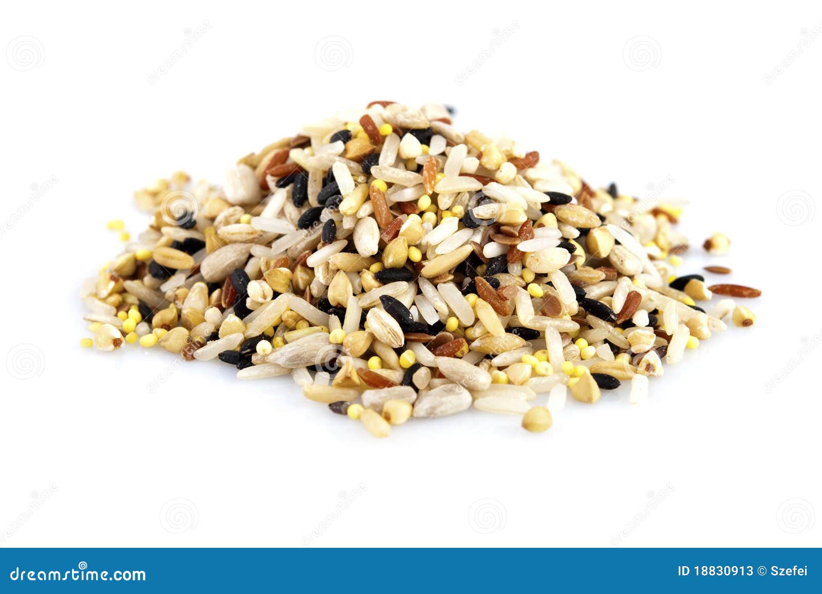 Raw grains stock image. Image of multi, brown, natural - 18830913