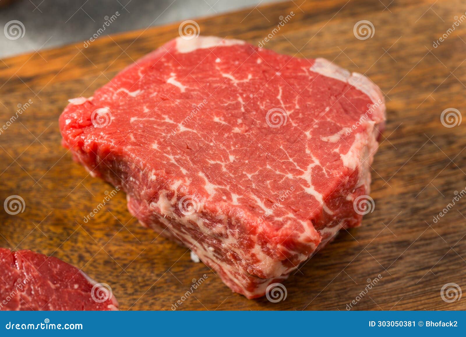 Raw Grass Fed Filet Mignon Steak Stock Image - Image of rosemary, filet ...