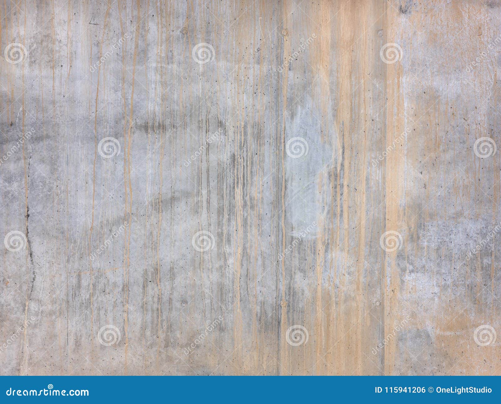 Raw Gray Rusty Concrete Wall, Front View, Rich Background Texture ...