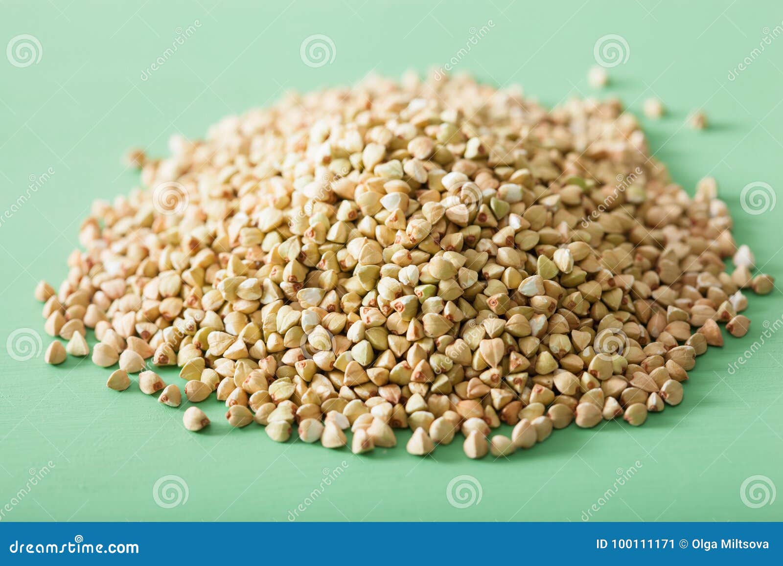 Raw Green Buckwheat Healthy Ingredient Stock Image - Image of nutrition ...
