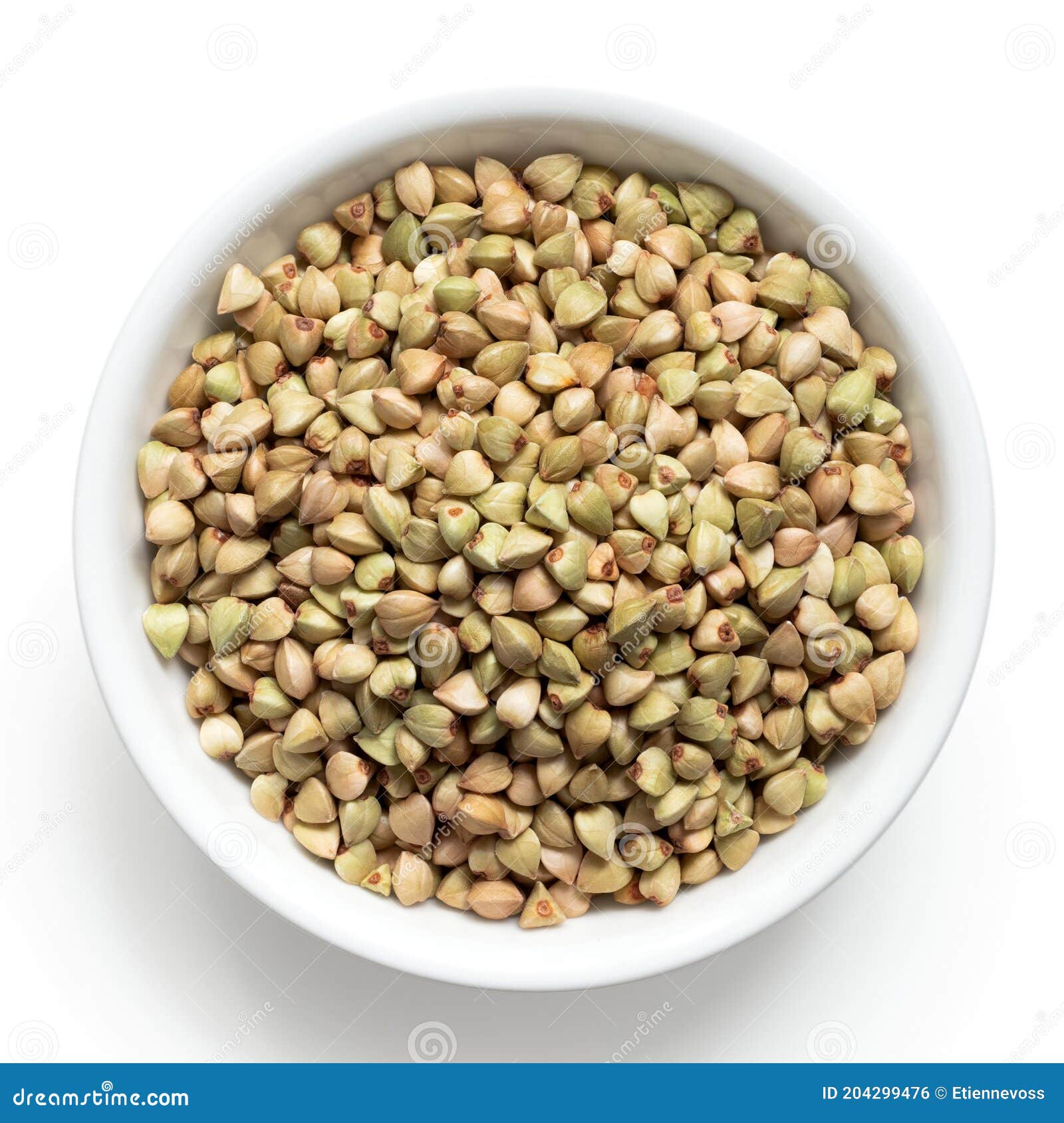 Raw green buckwheat stock photo. Image of peeled, gluten - 204299476