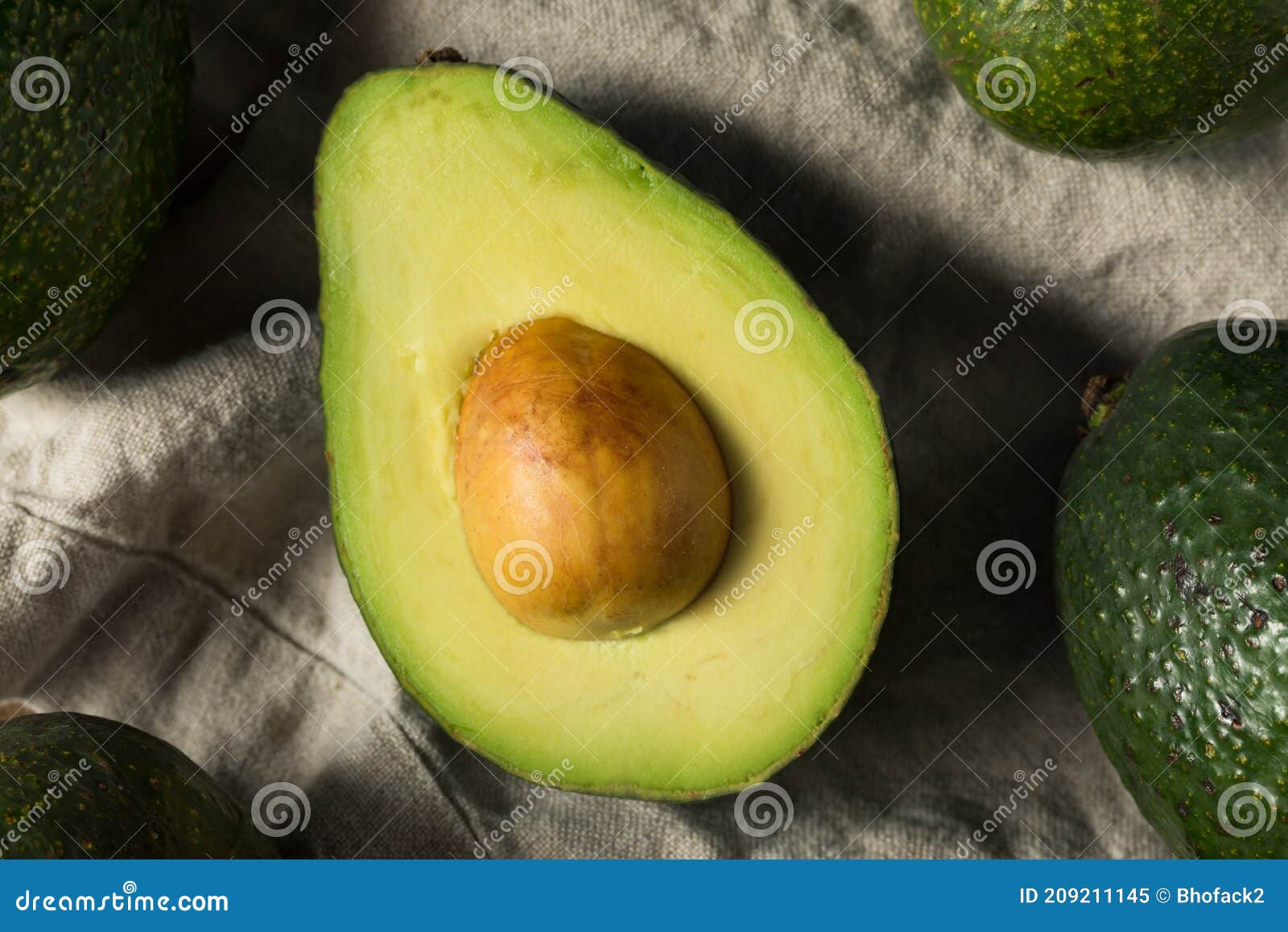 Raw Green Organic Avocados stock image. Image of ripe - 209211145