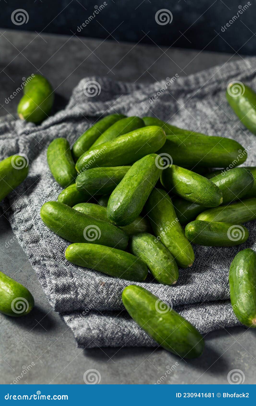 Raw Green Organic Mini Cucumbers Stock Image - Image of heap, food ...