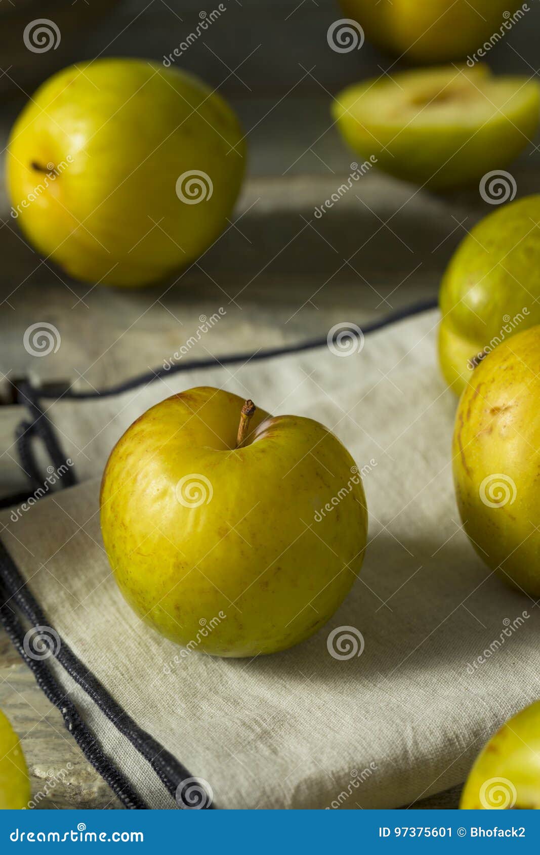 Raw Green Organic Pluots stock image. Image of plumcots - 97375601