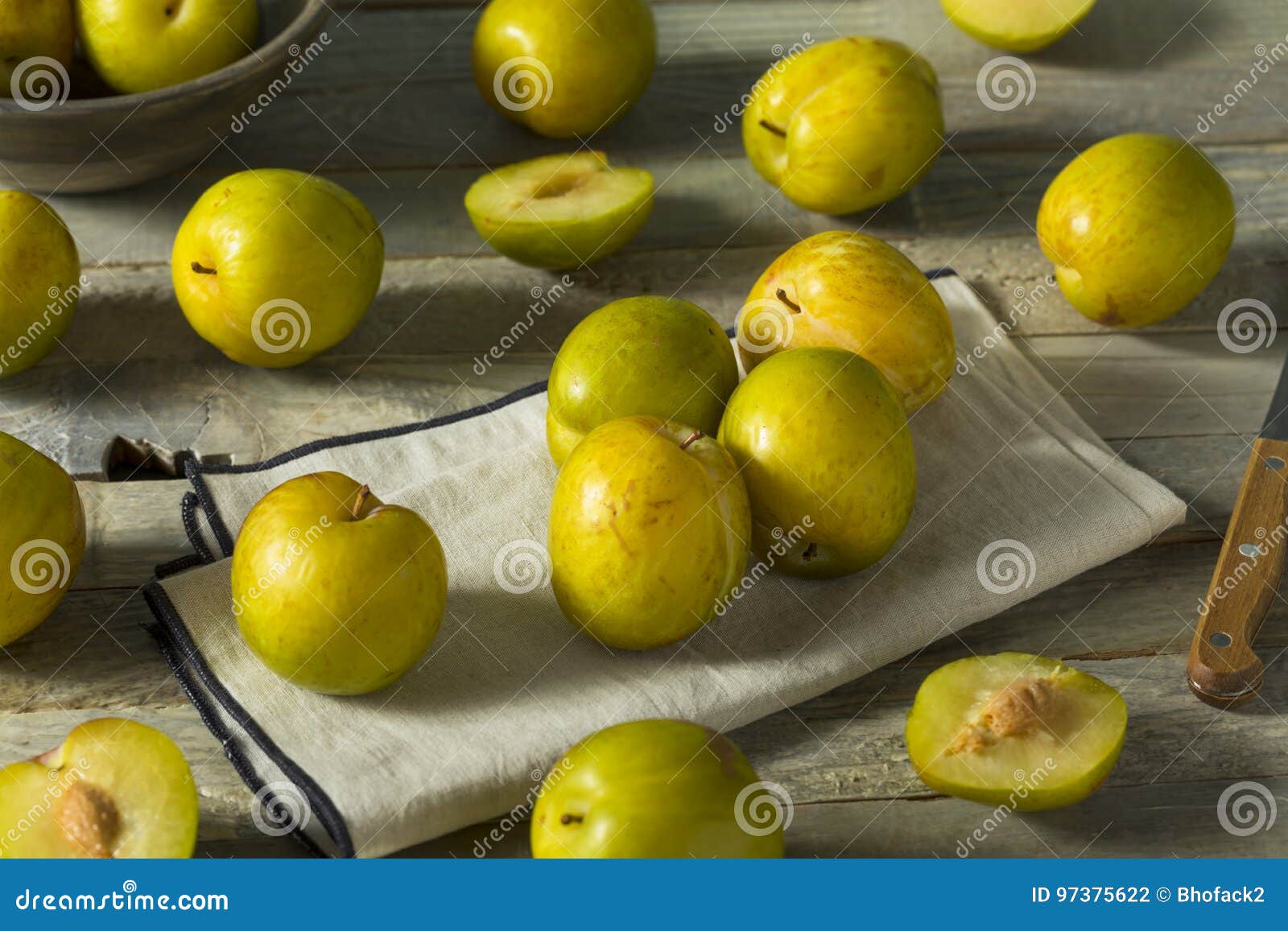 Raw Green Organic Pluots stock photo. Image of hybrid - 97375622