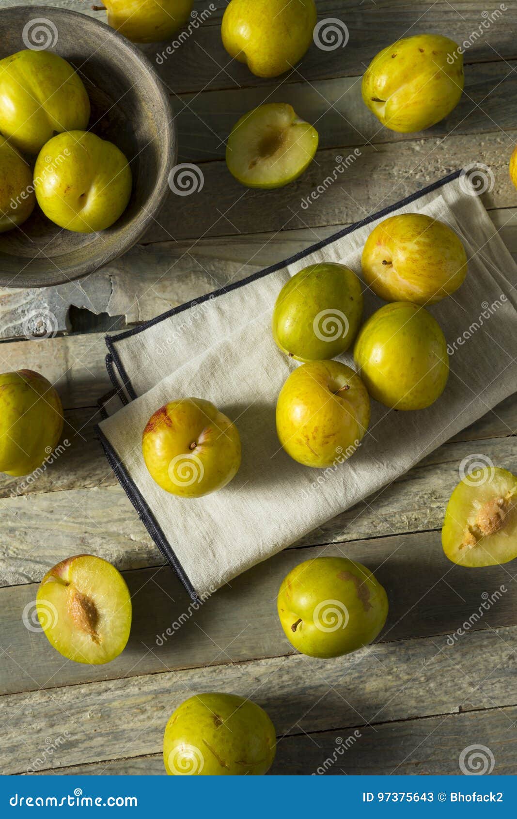 Raw Green Organic Pluots stock image. Image of plums - 97375643