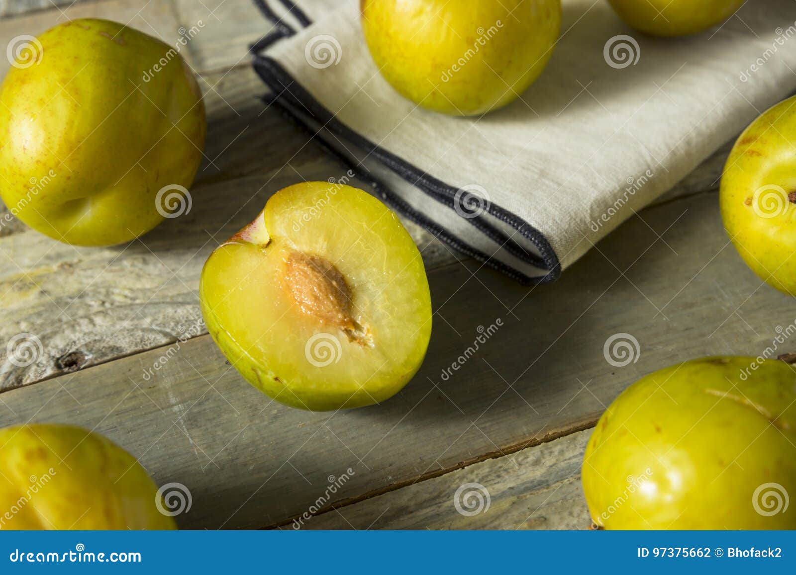 Raw Green Organic Pluots stock photo. Image of apricots - 97375662