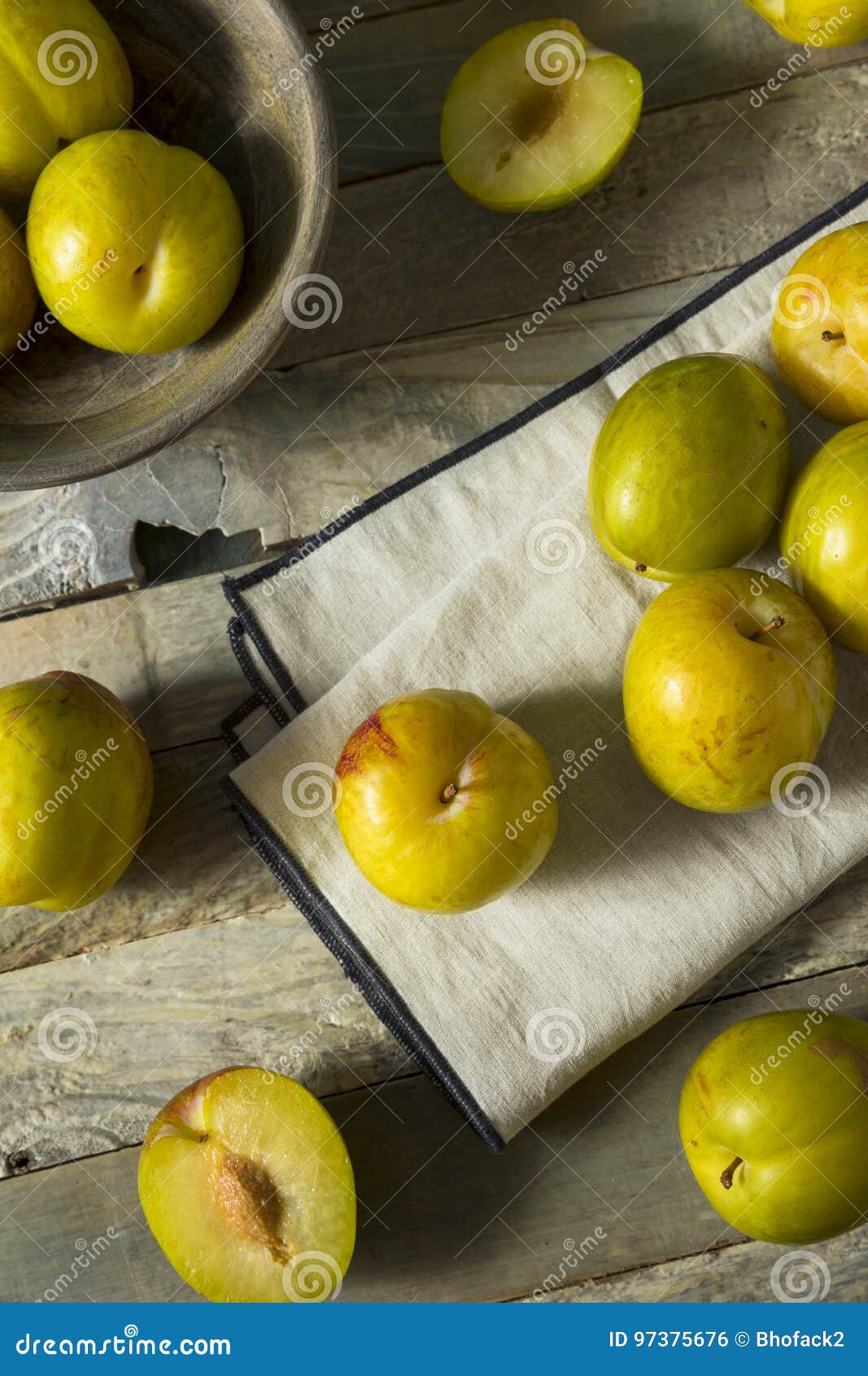 Raw Green Organic Pluots stock photo. Image of healthy - 97375676