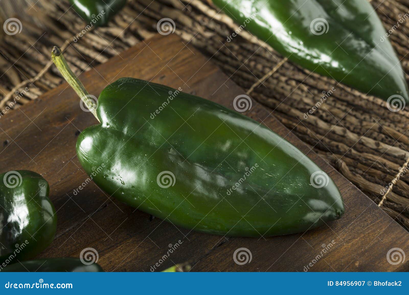 Raw Green Organic Poblano Peppers Stock Image - Image of fresh, harvest ...