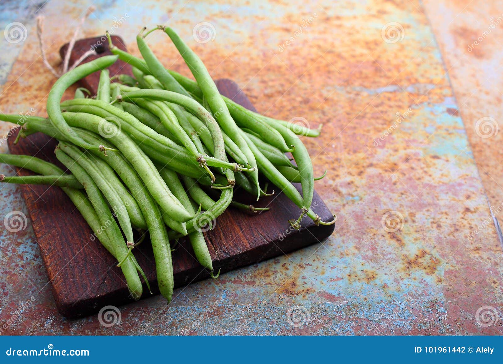 Raw green string beans stock photo. Image of string - 101961442