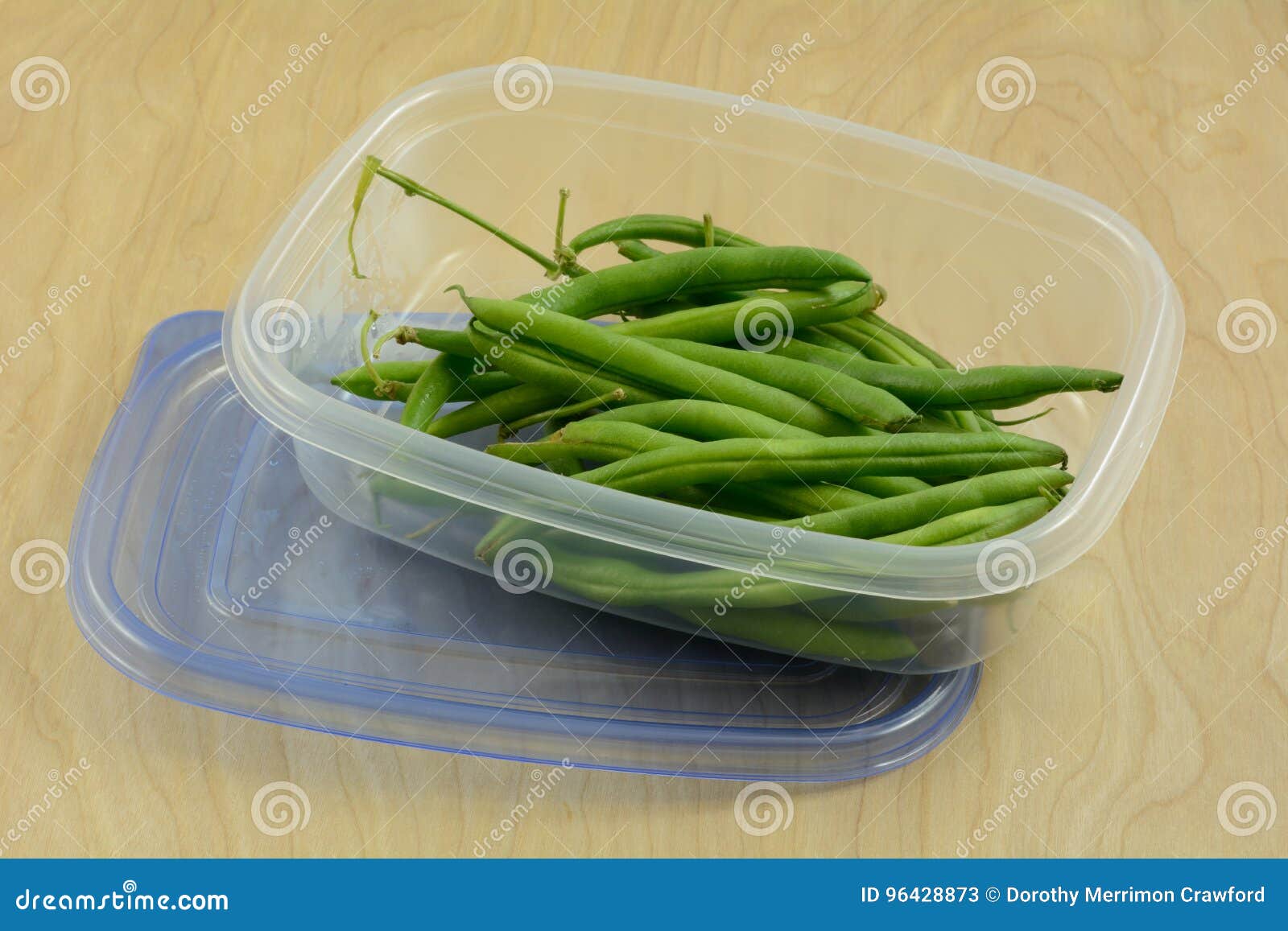 Raw green string beans stock image. Image of plastic - 96428873