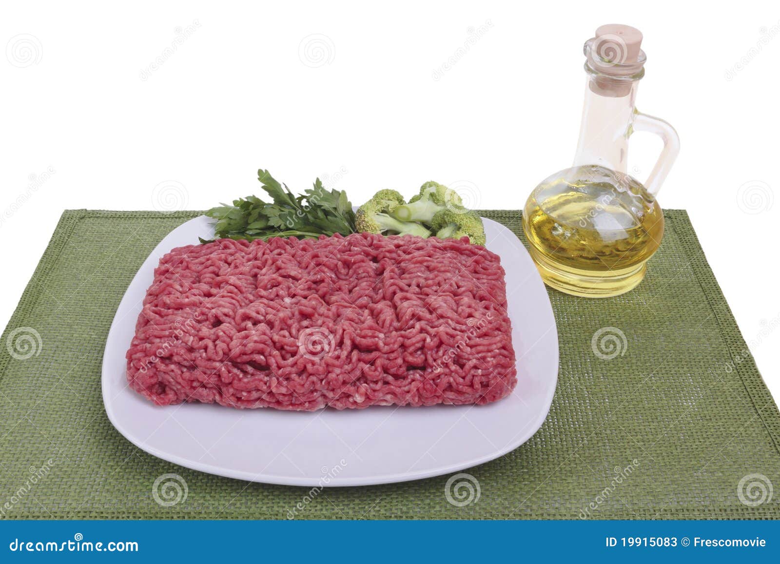 Raw ground beef stock image. Image of diet, broil, dish - 19915083