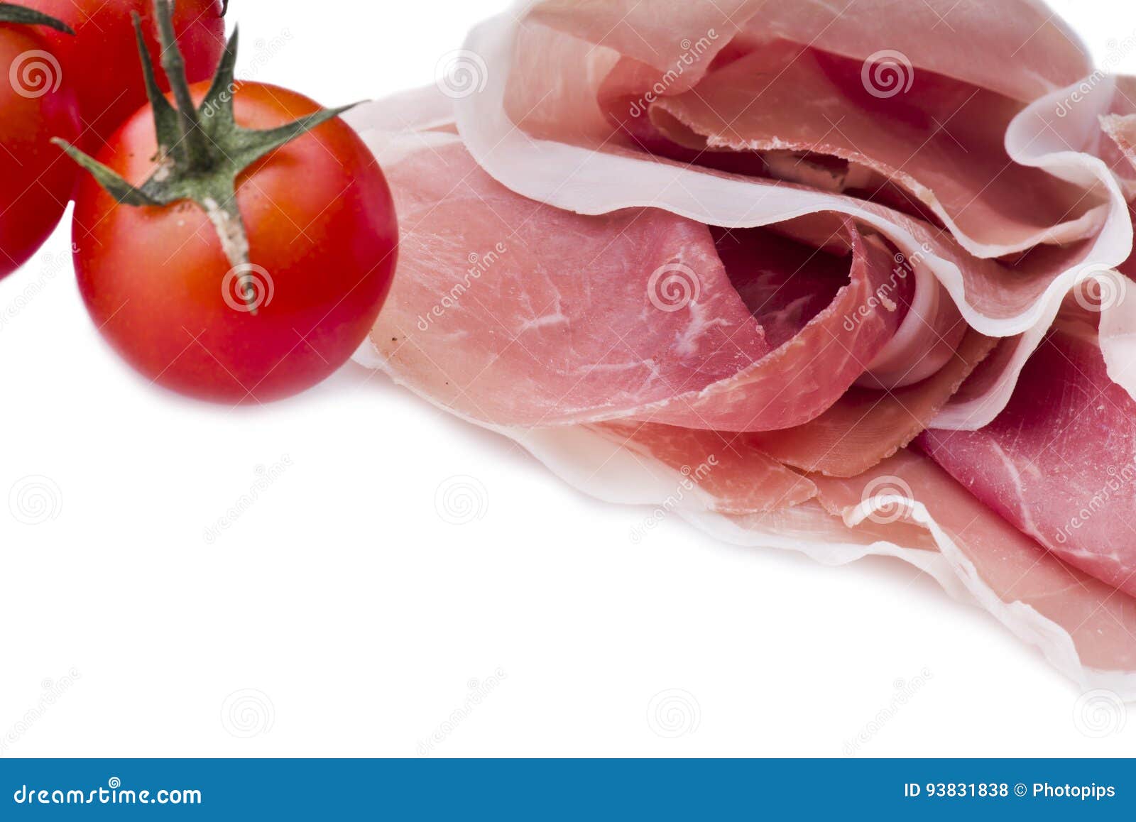 Raw ham leg sliced stock photo. Image of green, lunch - 93831838
