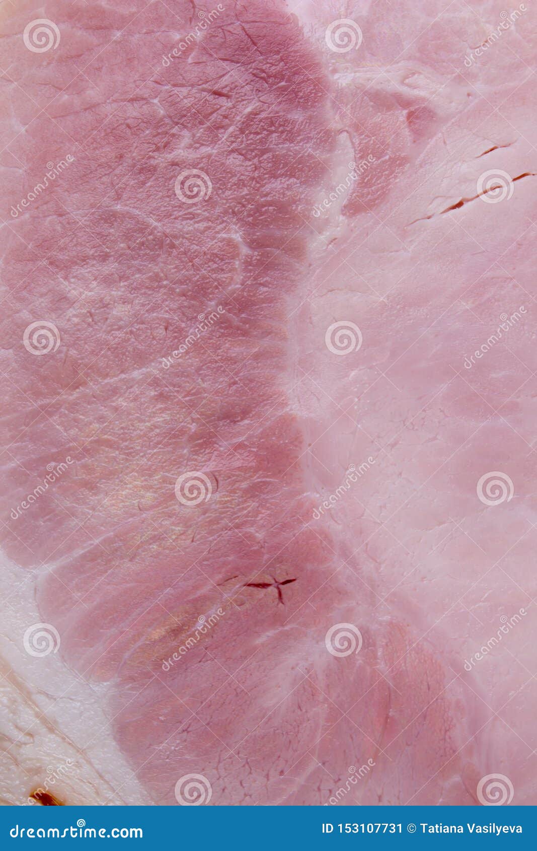 Raw ham sliced for serving stock image. Image of pink - 153107731