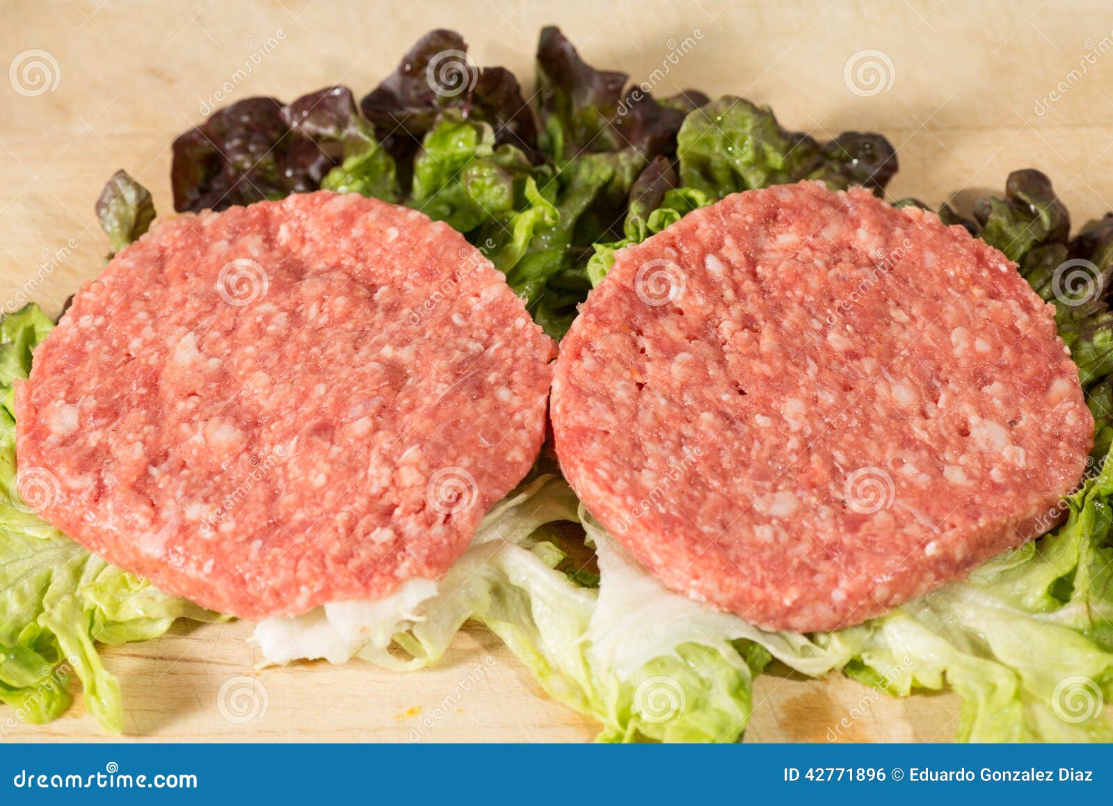 Raw hamburger stock photo. Image of culinary, burger - 42771896