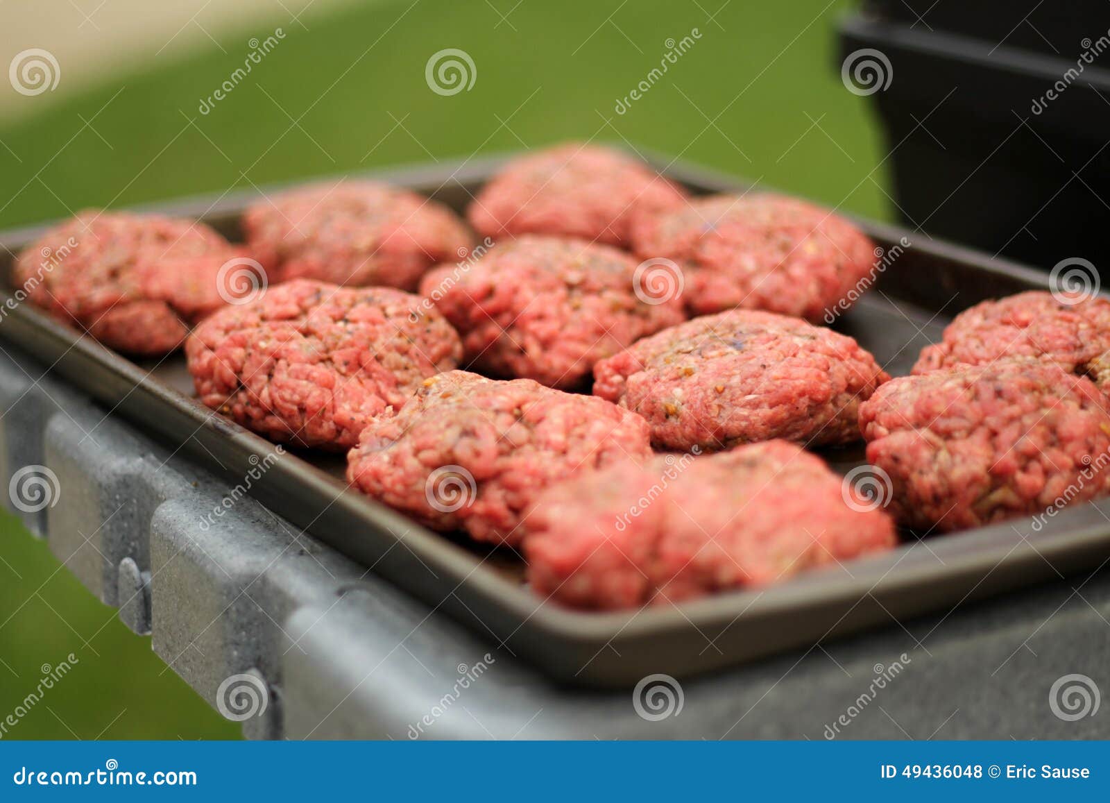 Raw Hamburger Patties stock photo. Image of beef, cheeseburger - 49436048