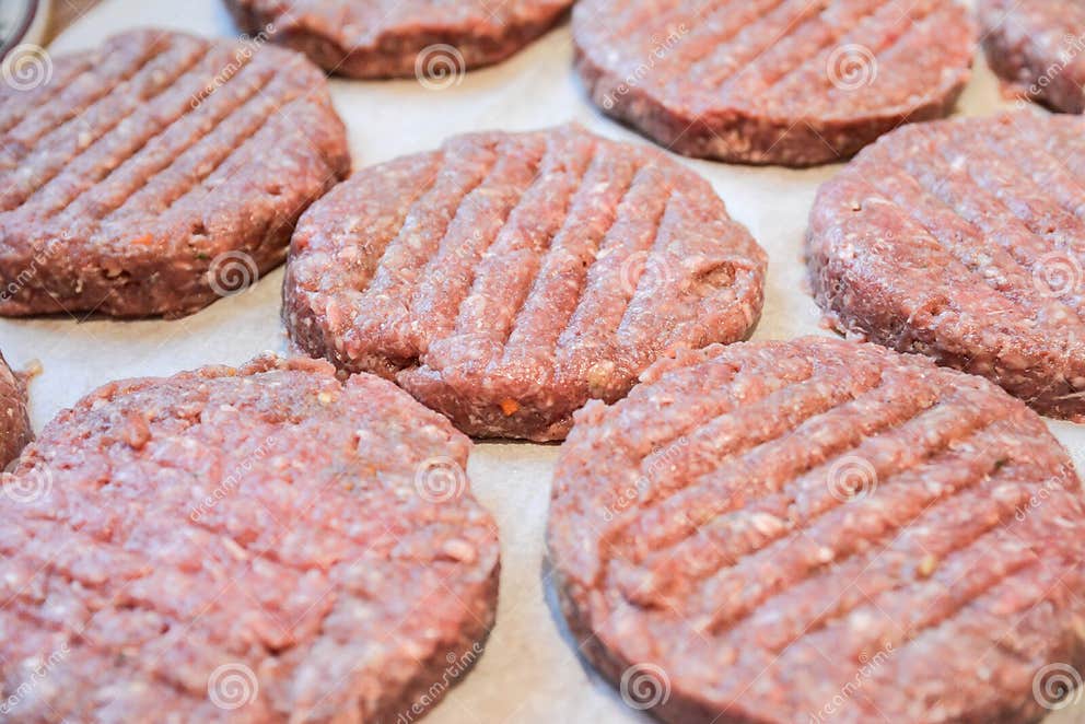 Raw hamburger raw an red stock image. Image of uncooked - 88490169
