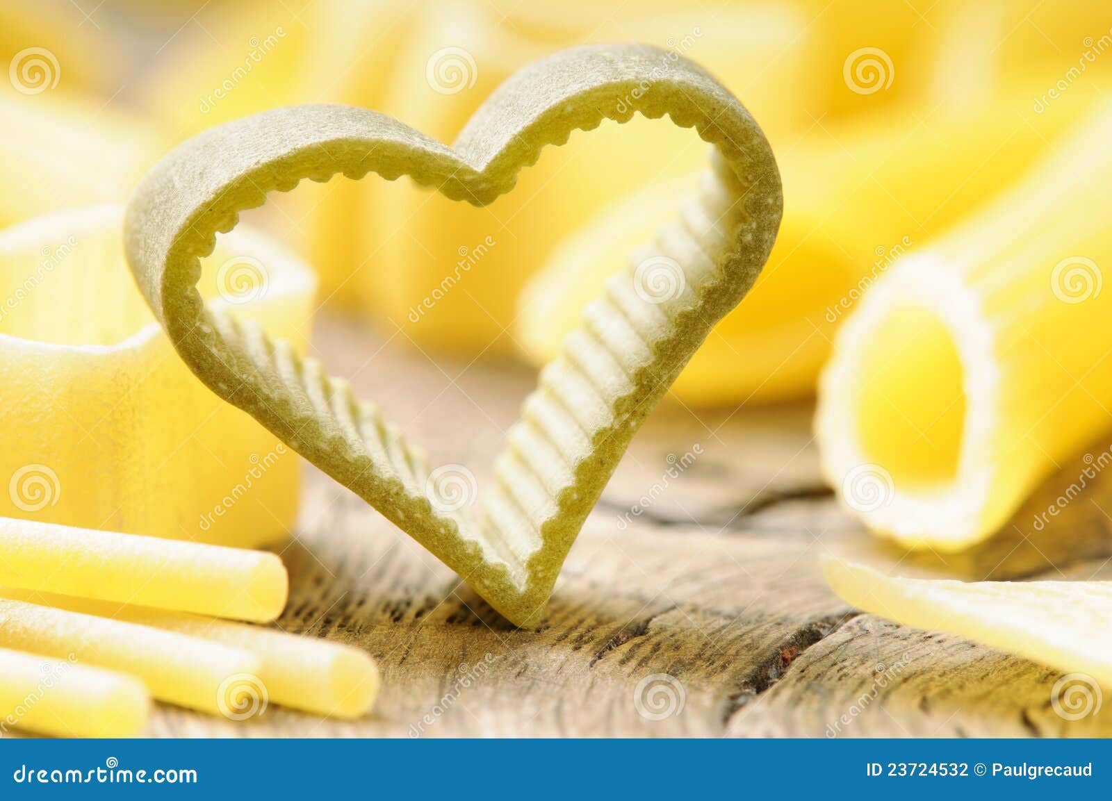 Raw heart shaped pasta stock photo. Image of cooking - 23724532