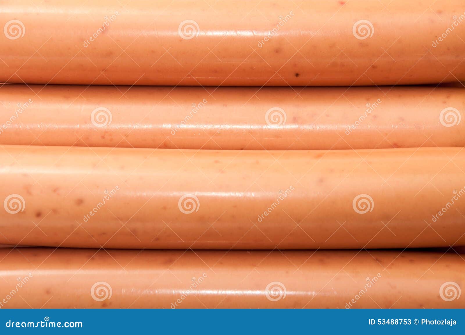 Raw Hot Dogs on a Wooden Board Stock Image - Image of bratwurst ...