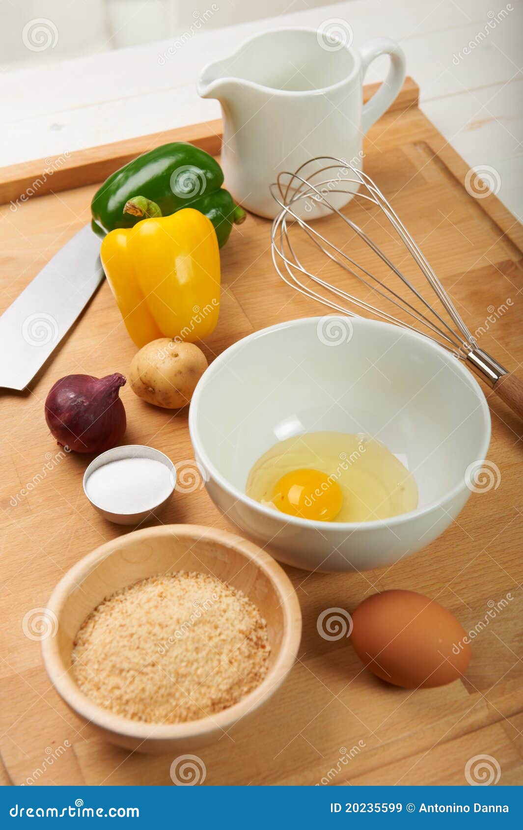 Raw ingredients stock image. Image of custard, meal, whip - 20235599