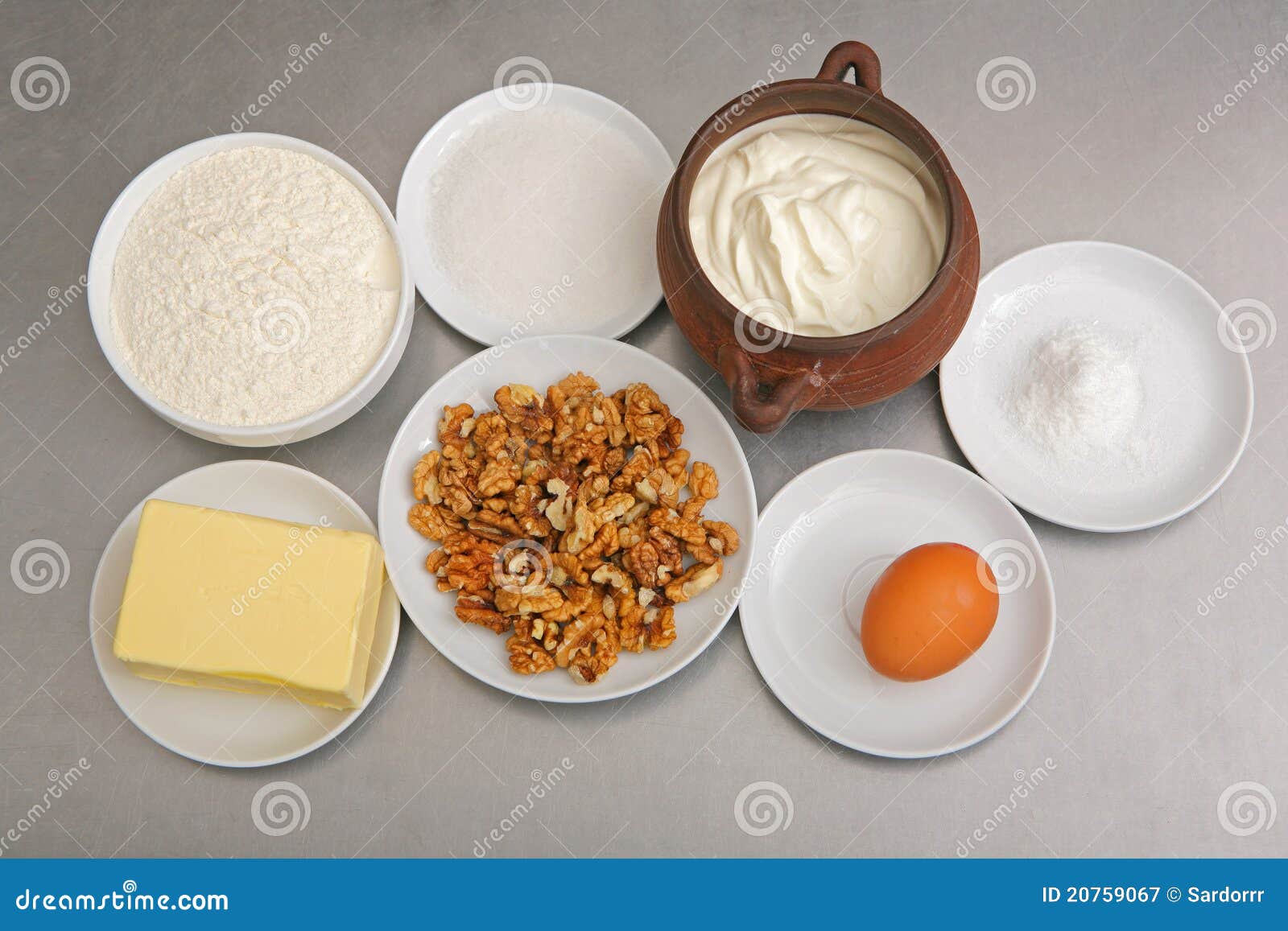 Raw ingredients for pastry stock image. Image of nuts - 20759067