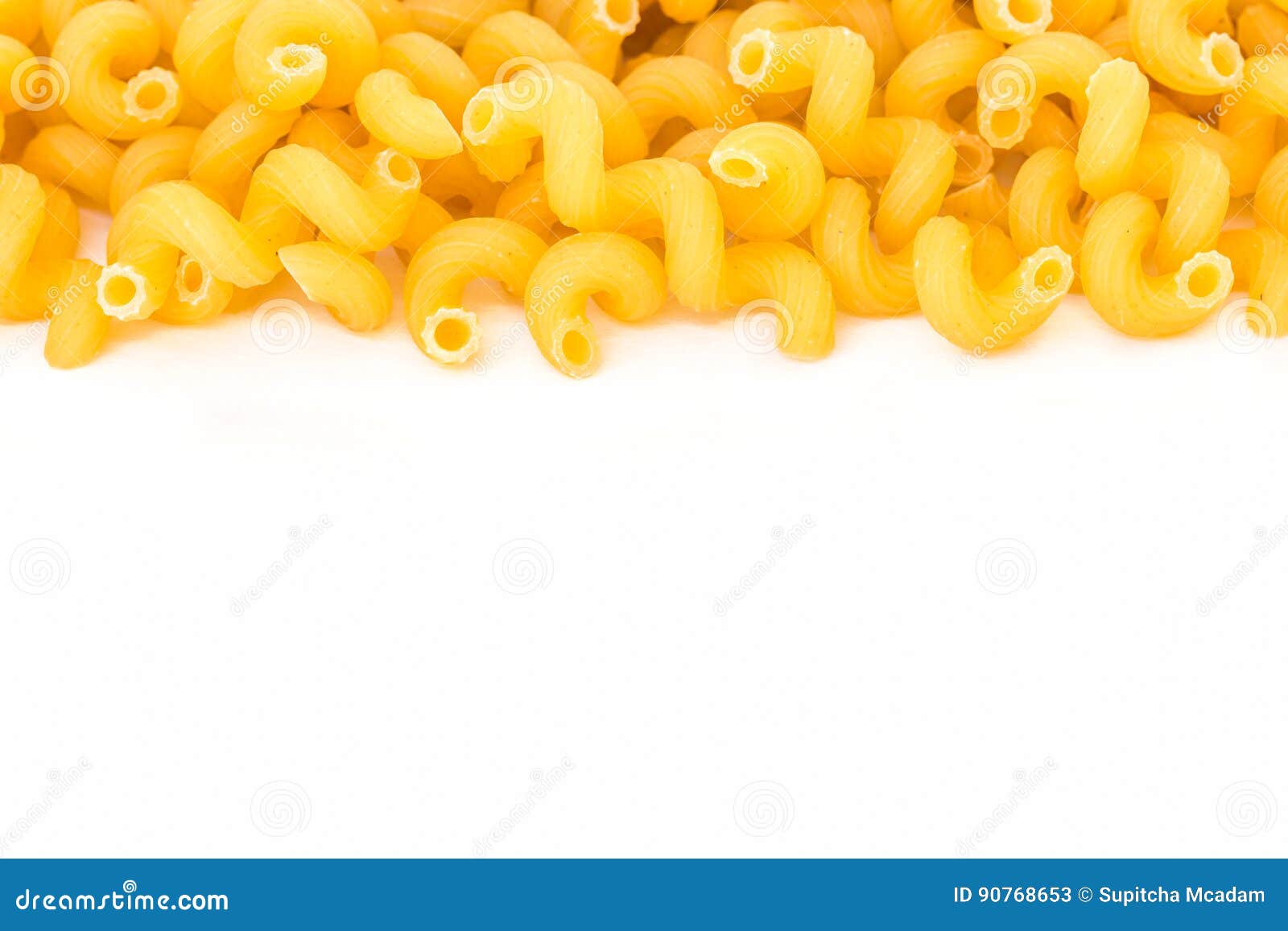 Raw Italian Macaroni Pasta. Stock Image - Image of eating, culture ...