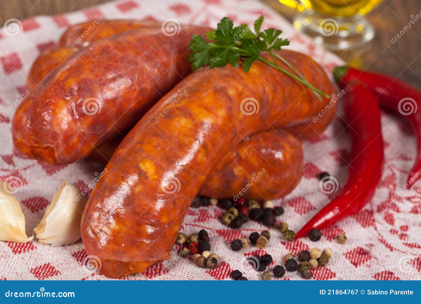Raw italian sausage stock image. Image of lunch, beef - 21864767
