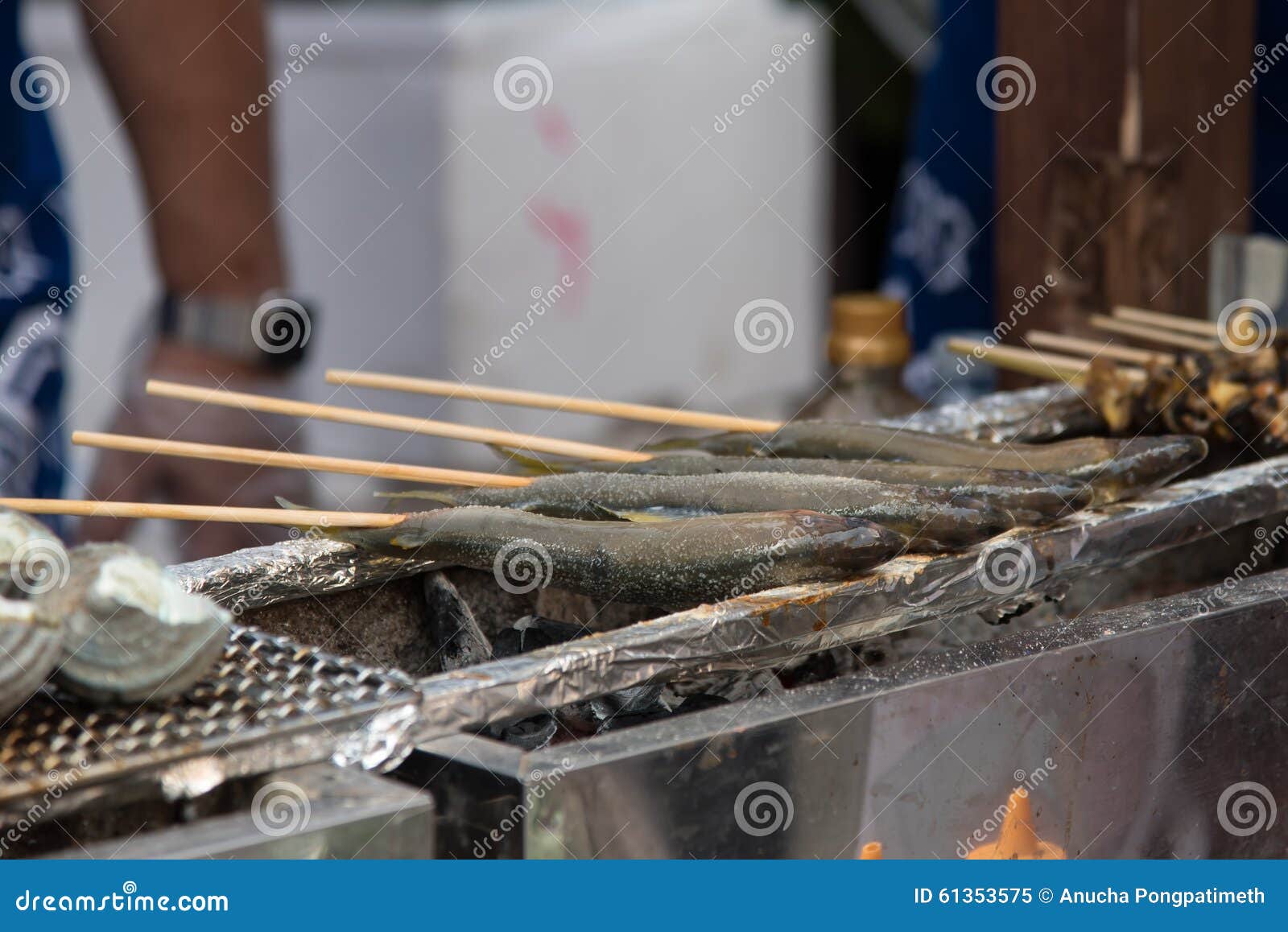 Raw japan grill fish stock image. Image of grill, dinner - 61353575
