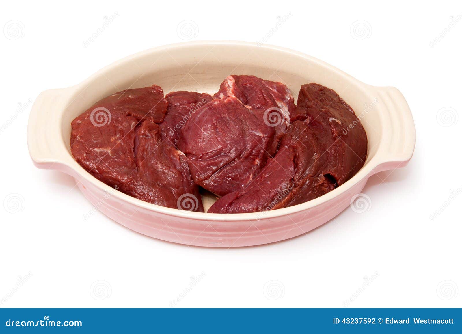 Raw Kangaroo Meat in a Dish Stock Photo - Image of culinary, uncooked ...