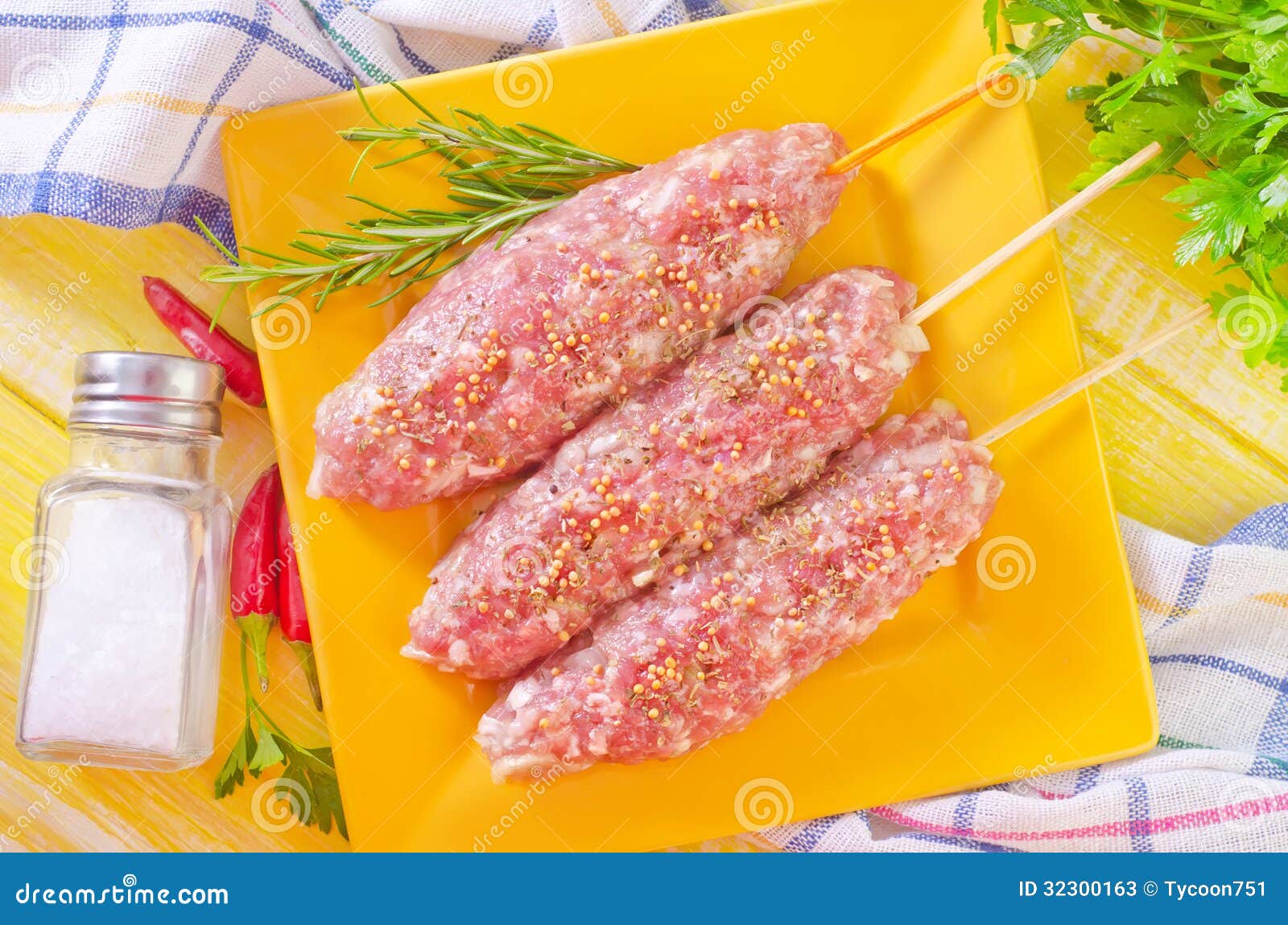Raw kebab stock image. Image of minced, mett, lunch, fresh - 32300163
