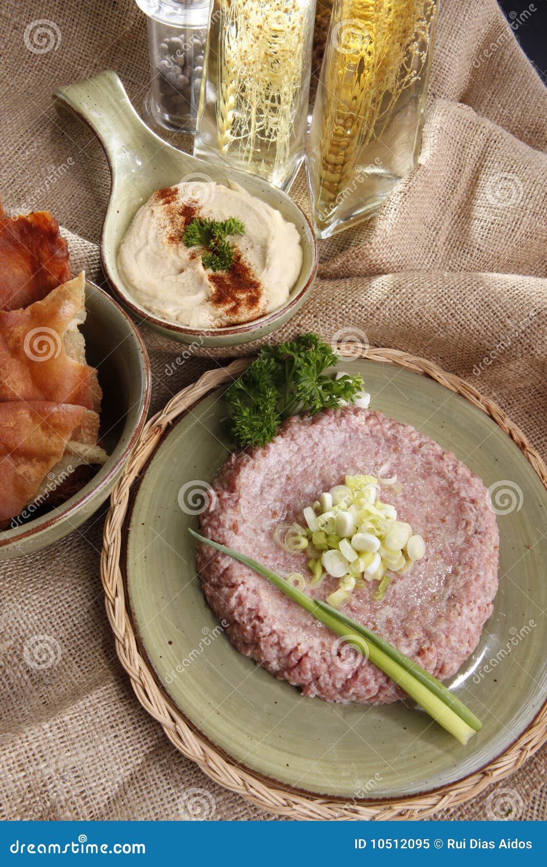 Raw kibbe stock image. Image of bulgur, lamb, catering - 10512095