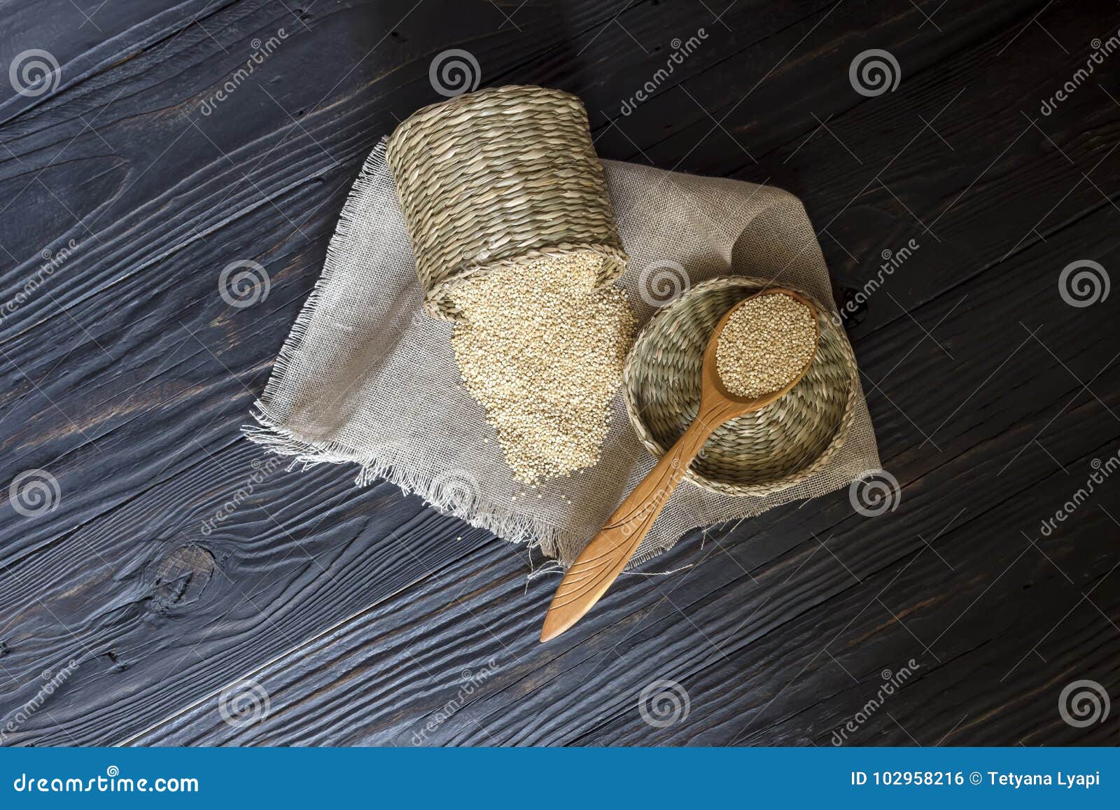 The raw kinwa stock photo. Image of natural, dietary - 102958216