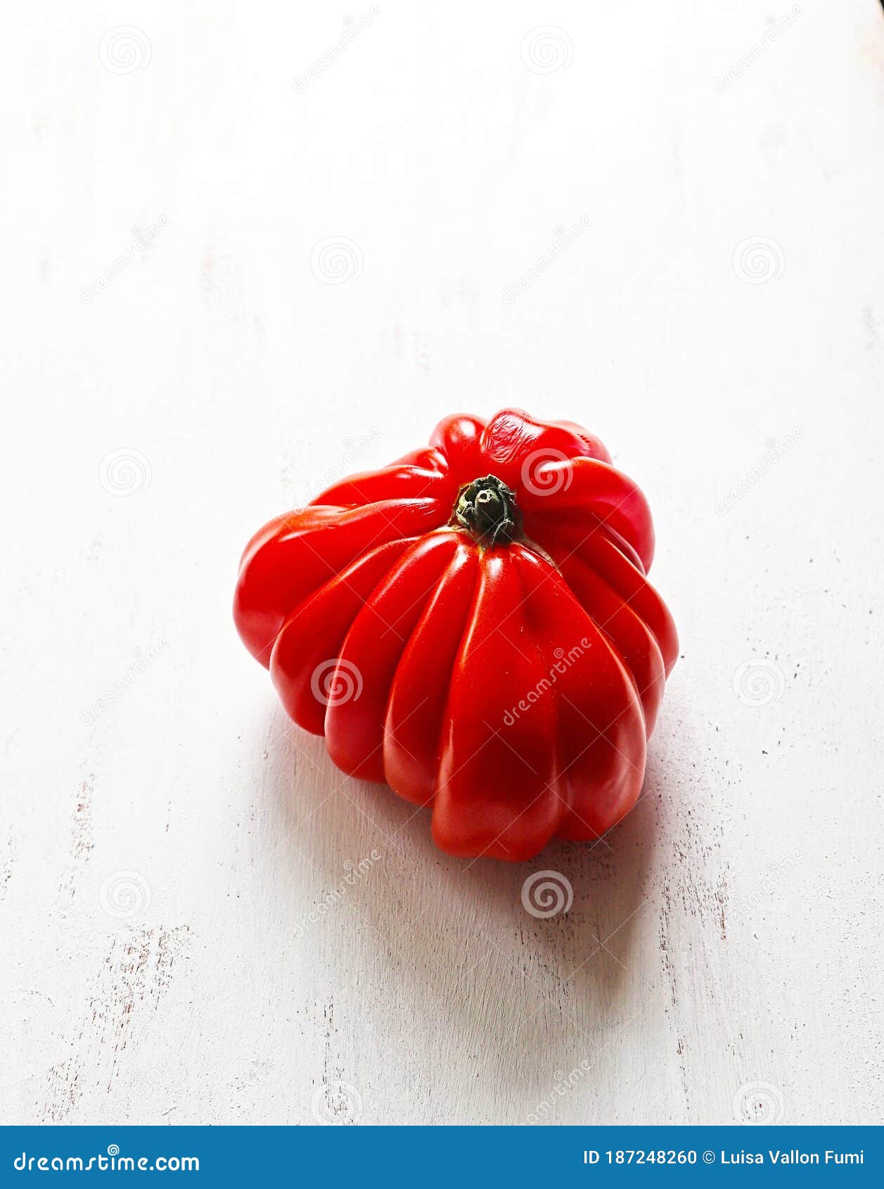 Raw Kitchen Ingredient, Beef Heart Tomato Stock Photo - Image of ...