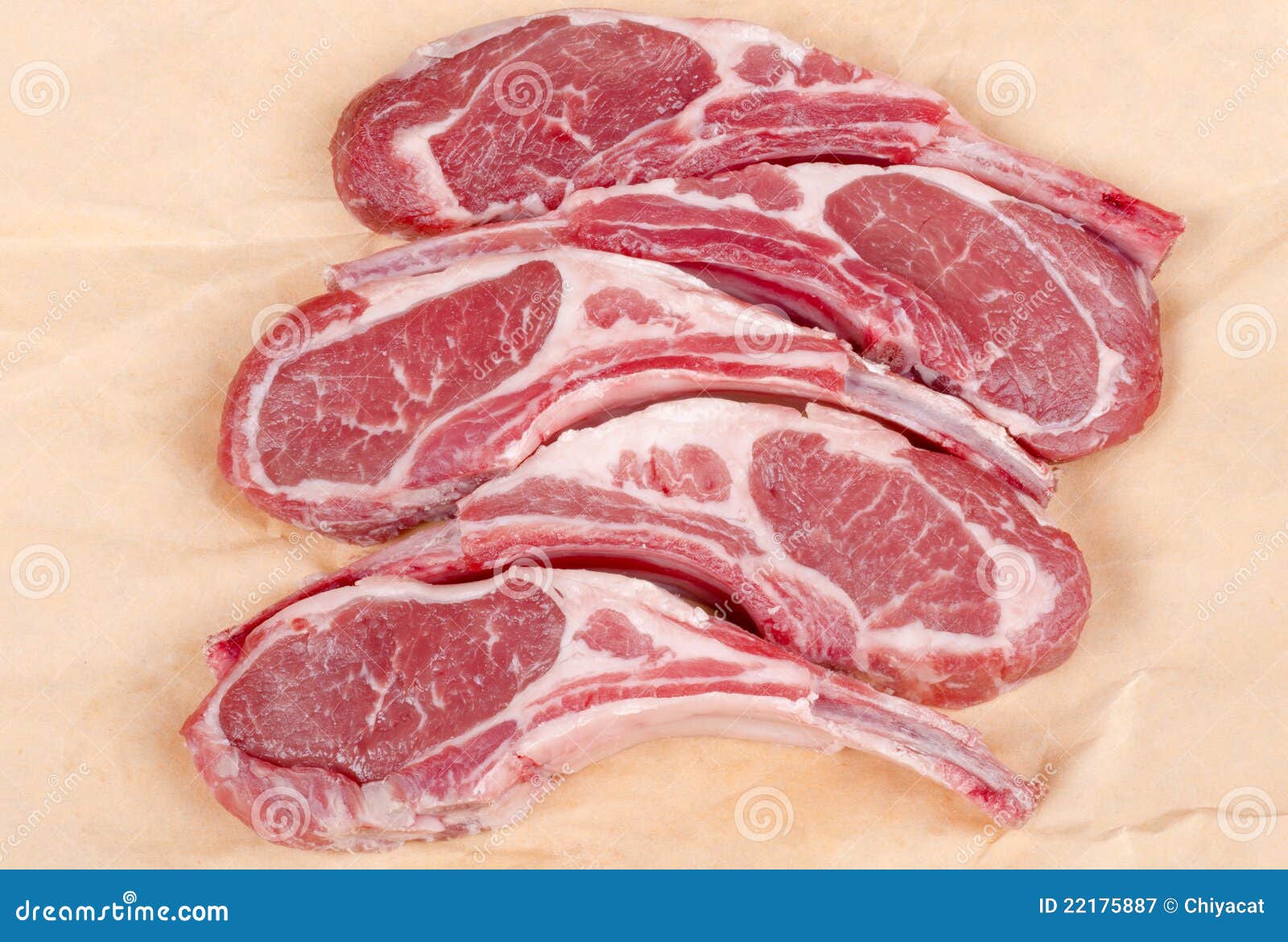 Raw Lamb Chops stock image. Image of protein, lamb, luxury - 22175887