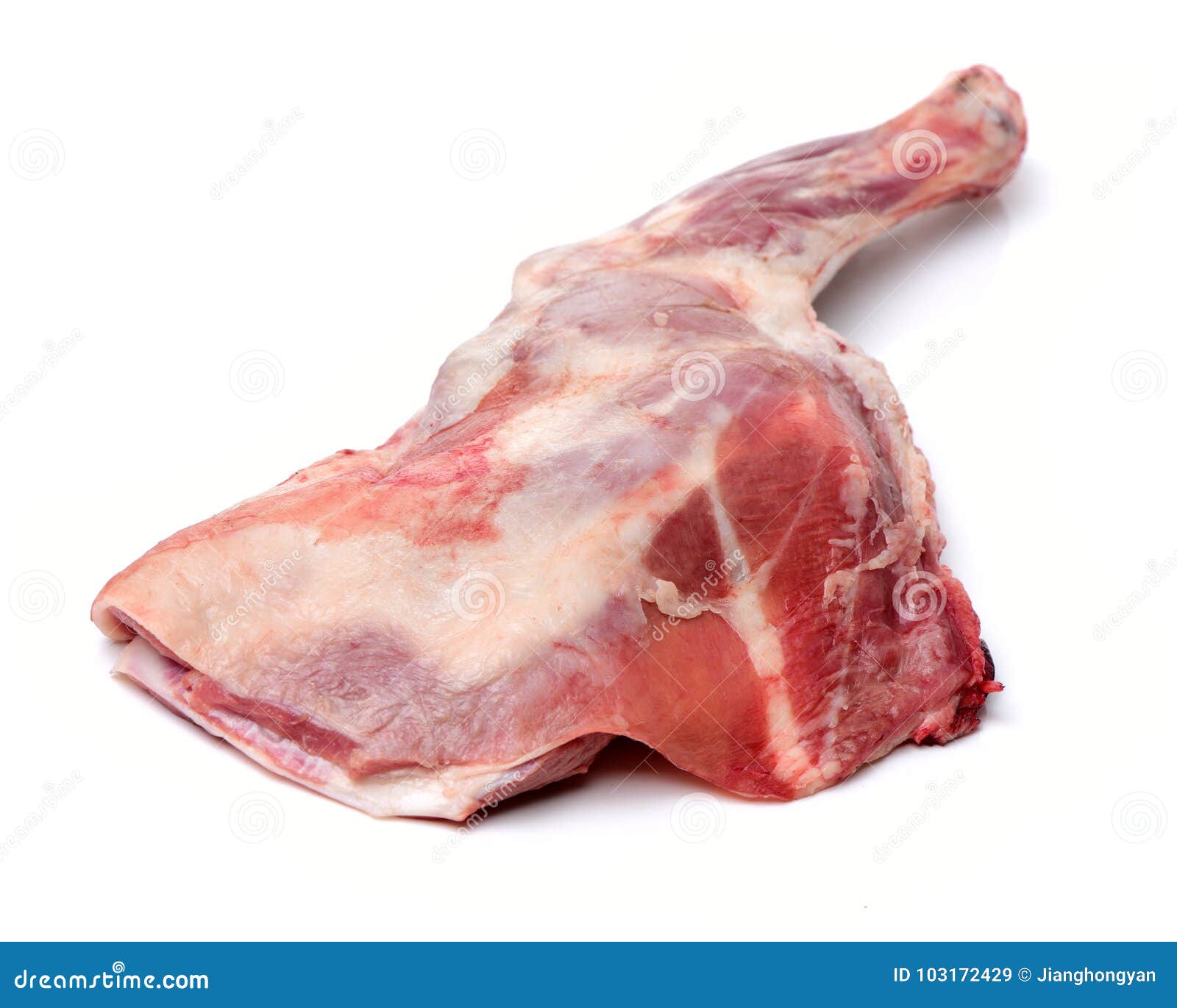 Raw lamb leg stock image. Image of meat, lamb, side - 103172429