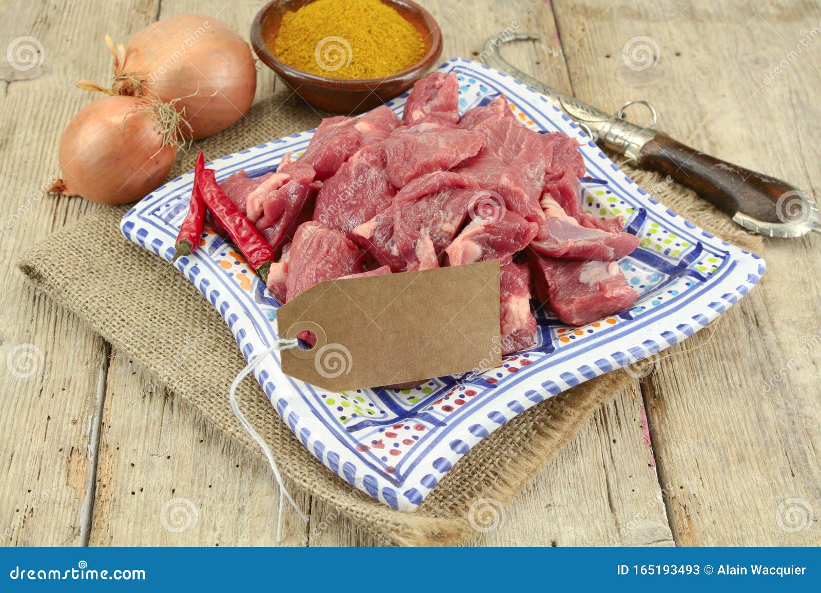 Raw lamb meat stock image. Image of food, cuisine, navarin - 165193493