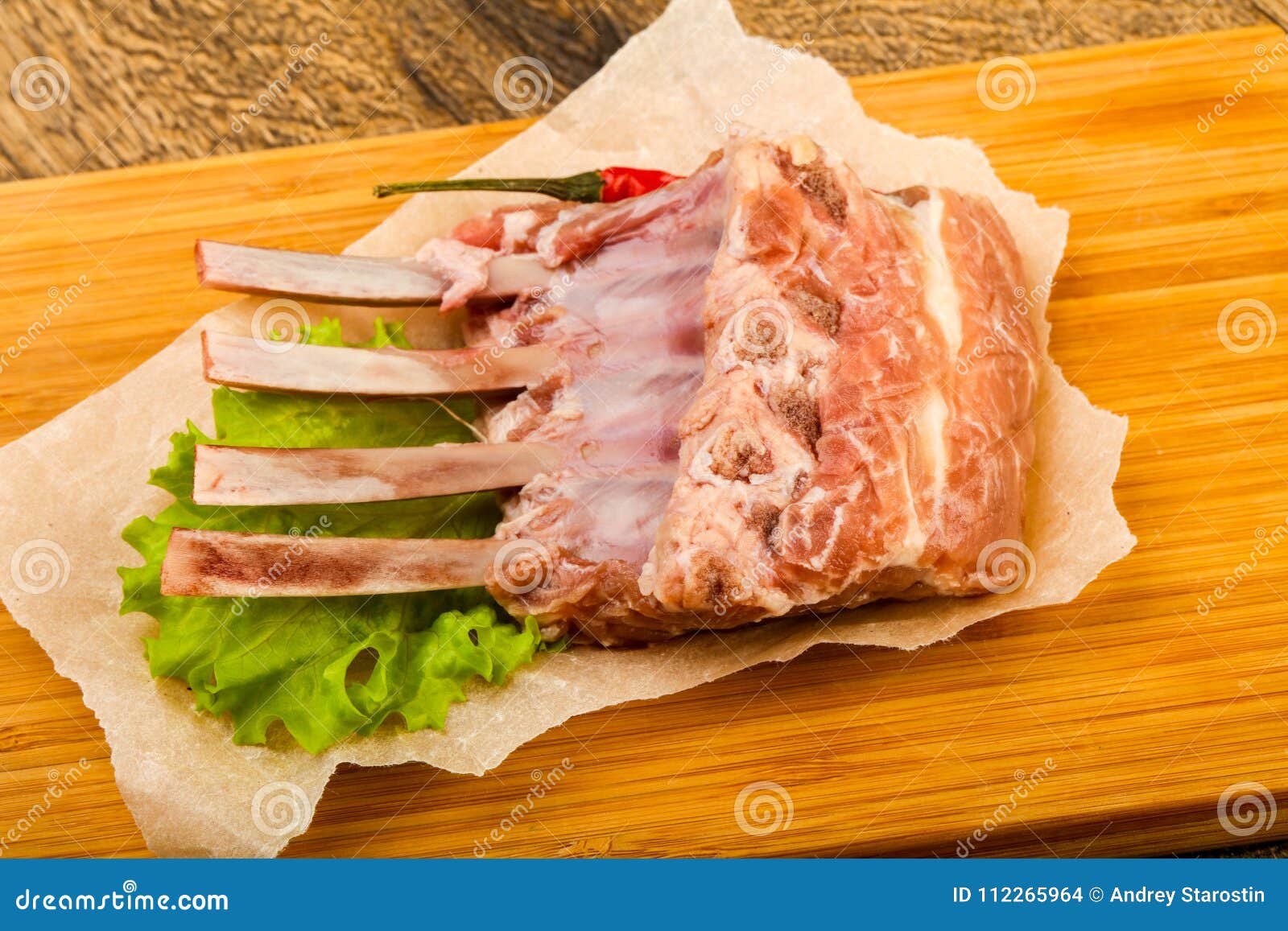 Raw lamb ribs stock photo. Image of mutton, lamb, gourmet - 112265964