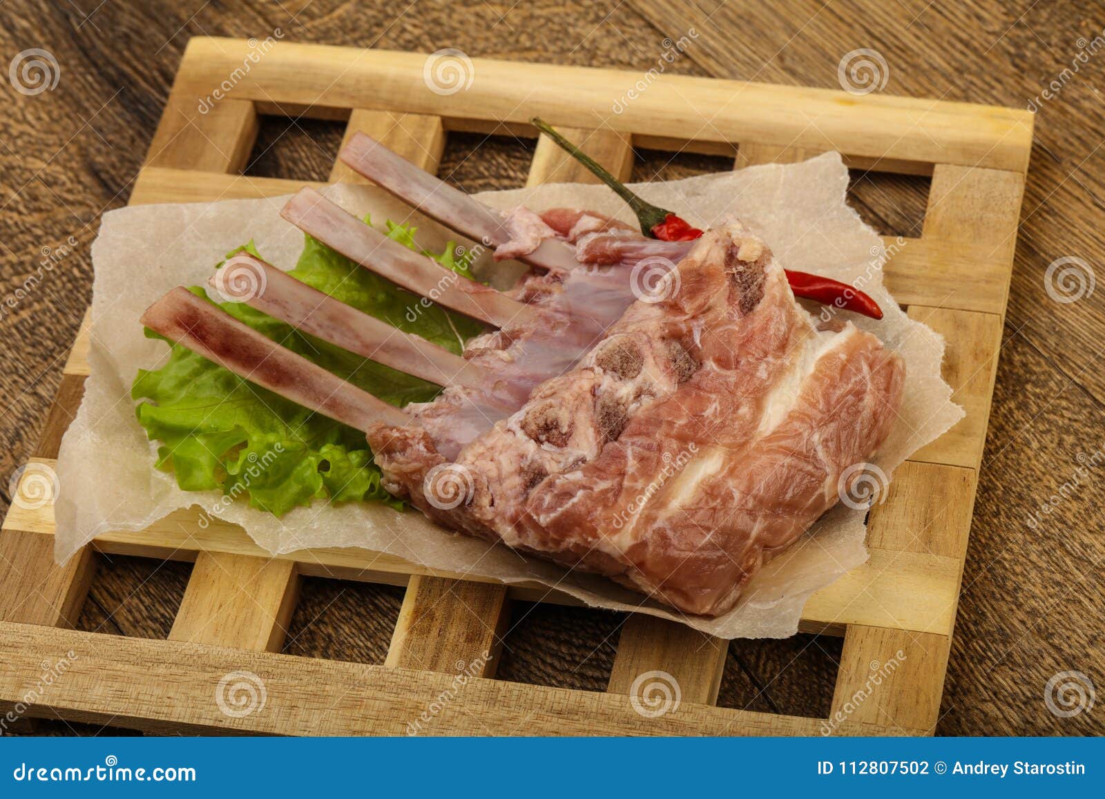 Raw lamb ribs stock photo. Image of gourmet, food, barbecue - 112807502