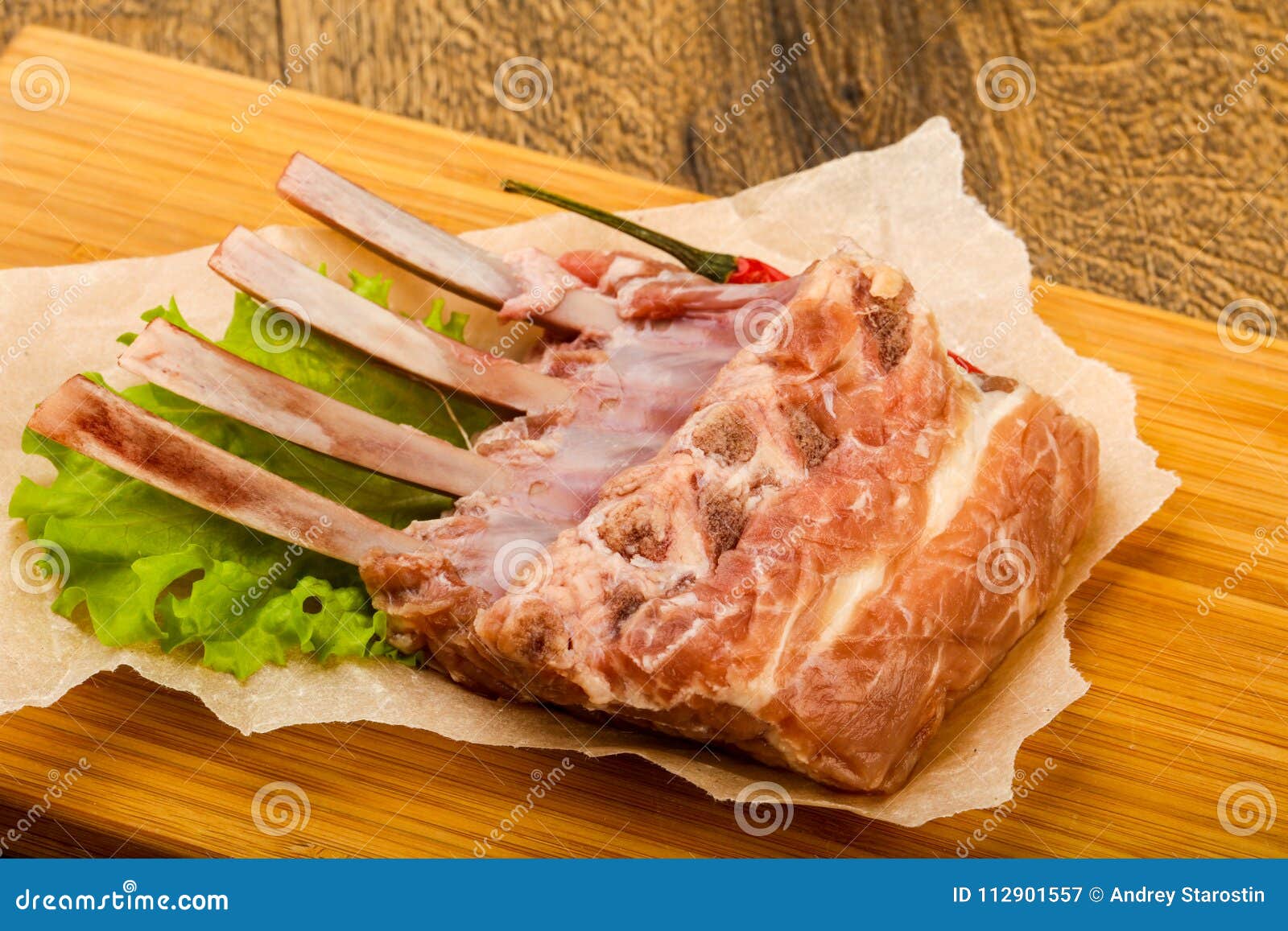 Raw lamb ribs stock image. Image of lamb, chops, ribs - 112901557