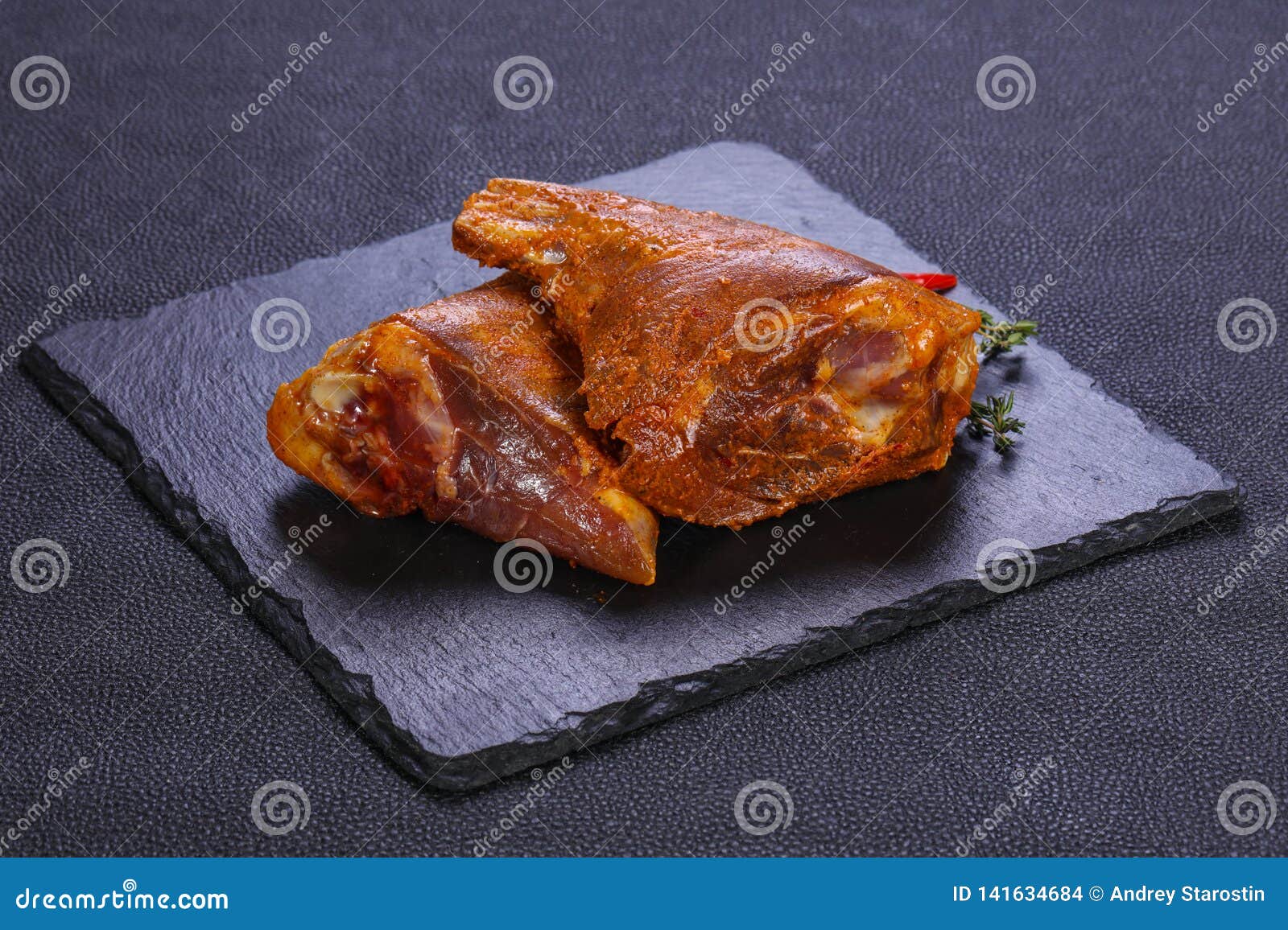 Raw lamb shank stock photo. Image of chop, veal, lamb - 141634684