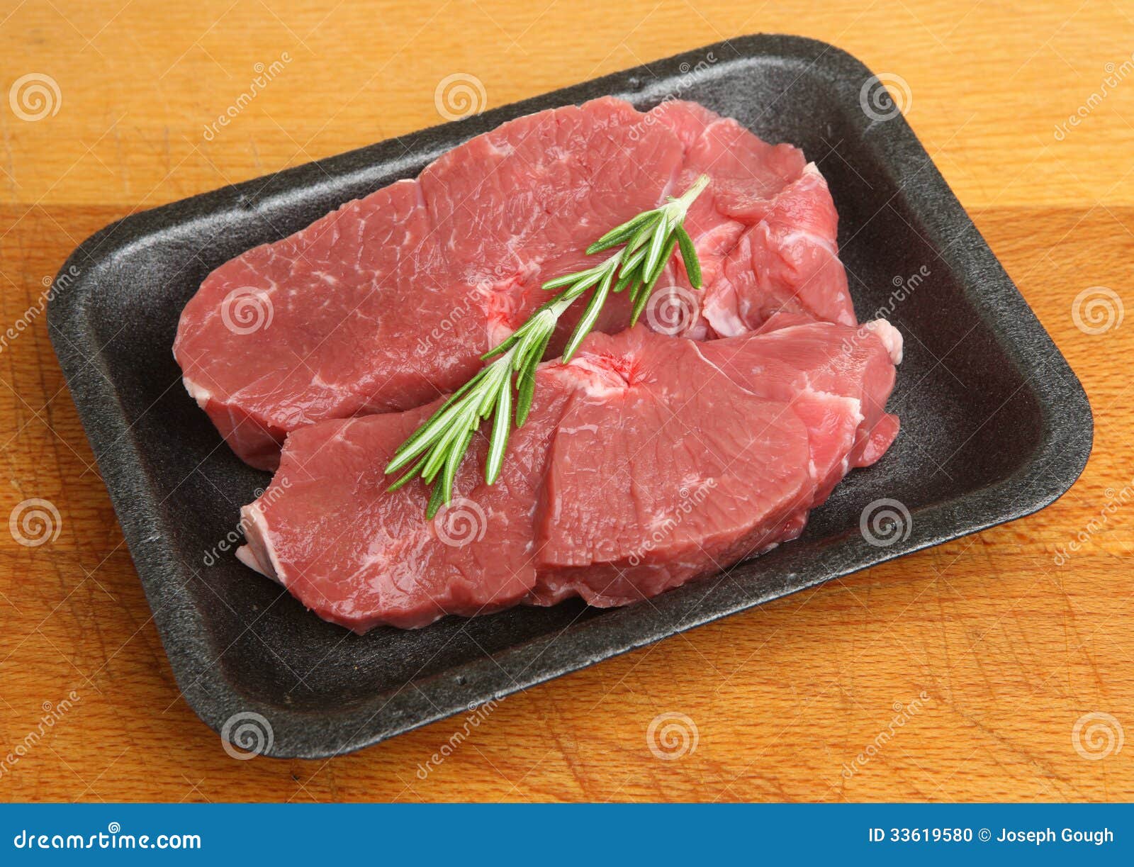 Raw Lamb Steaks Meat Pack stock photo. Image of chilled - 33619580