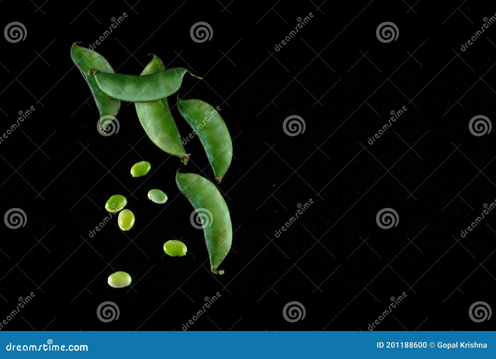 Raw Lima Beans on a Dark Background Stock Photo - Image of closeup ...