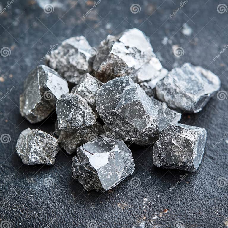 Raw Lithium Samples on a Dark Surface, Highlighting the Future of ...