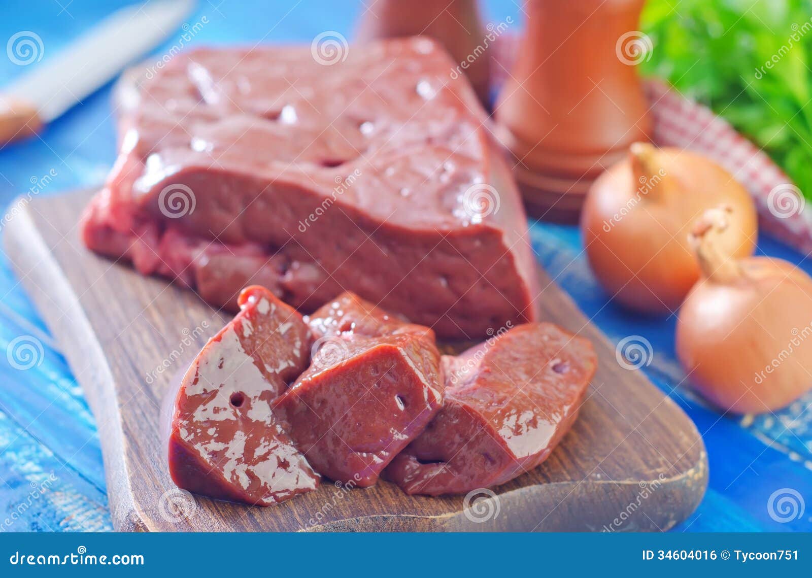 Raw liver stock photo. Image of board, internal, flavor - 34604016