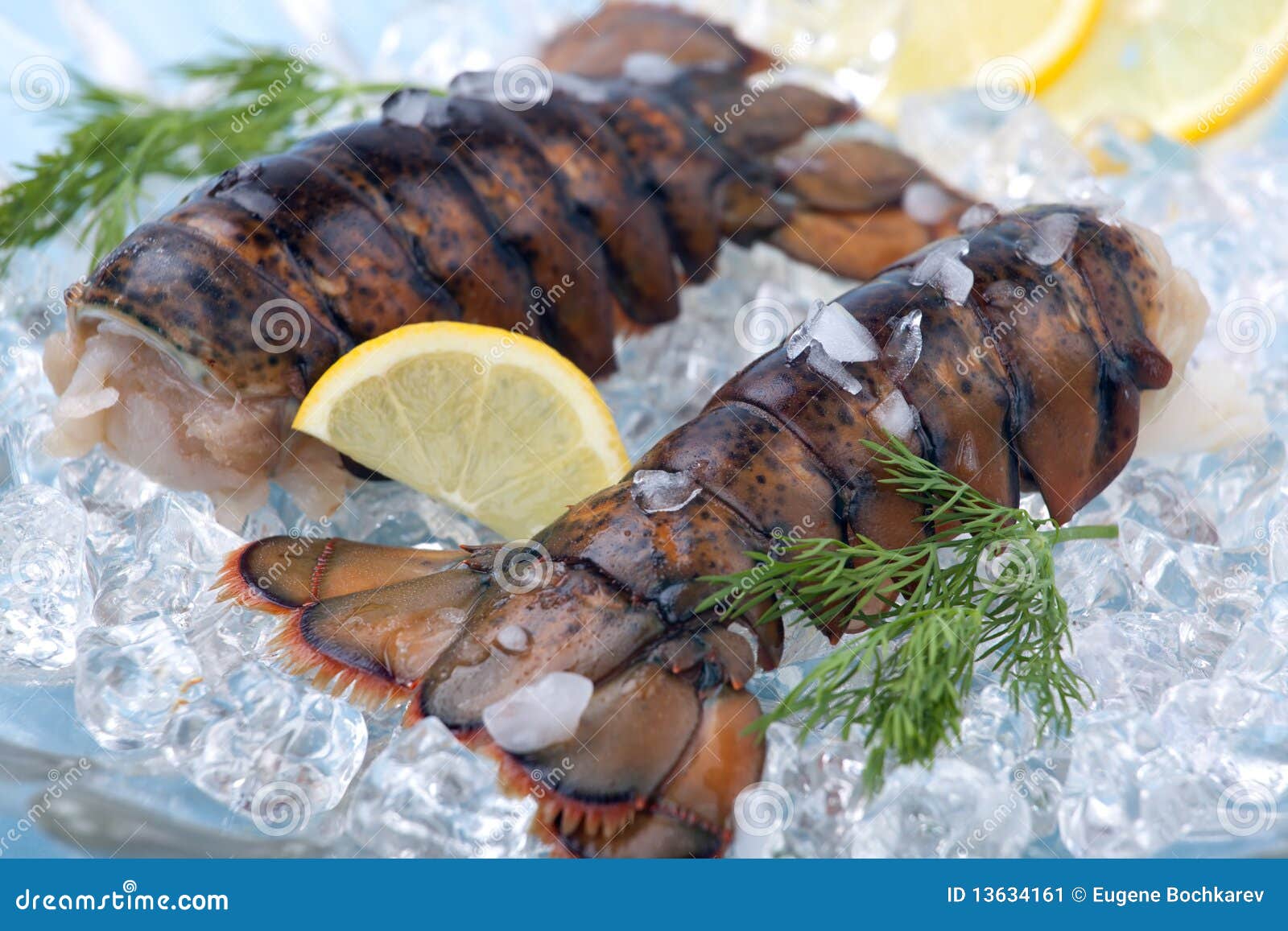 Raw lobster tails stock image. Image of object, shellfish - 13634161