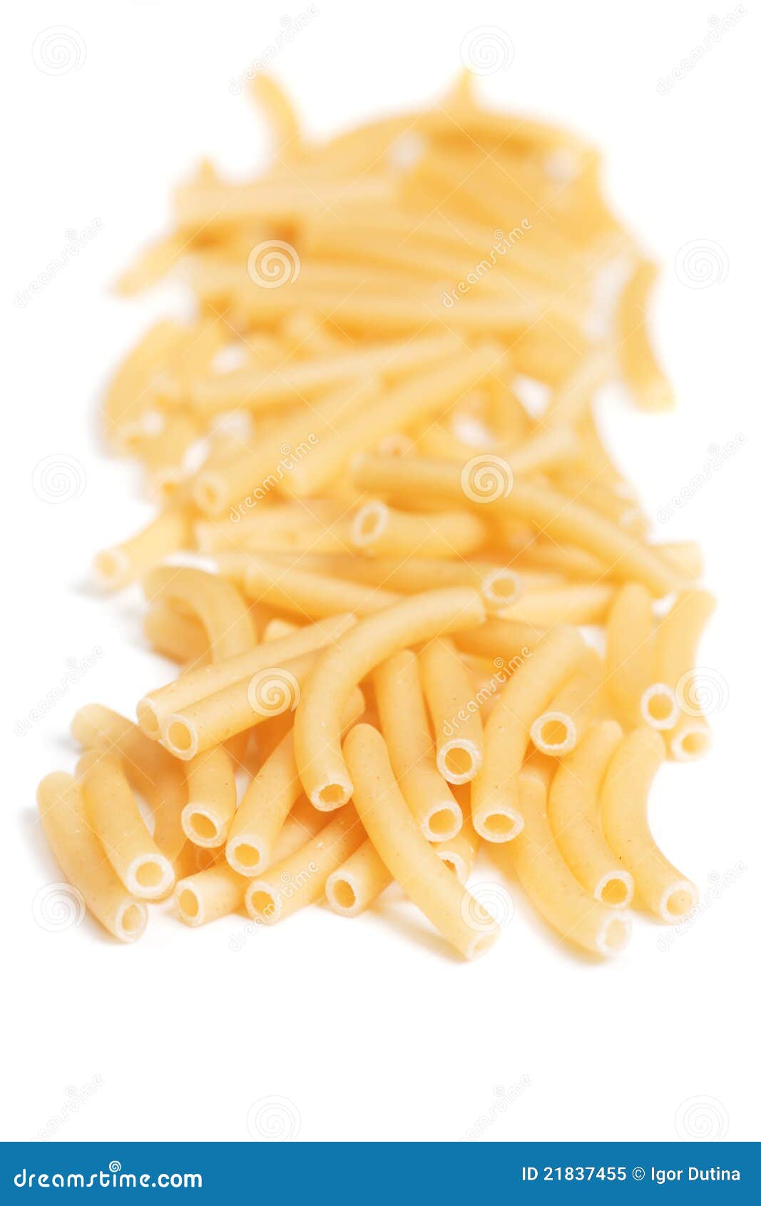 Raw macaroni pasta stock image. Image of photograph, white - 21837455
