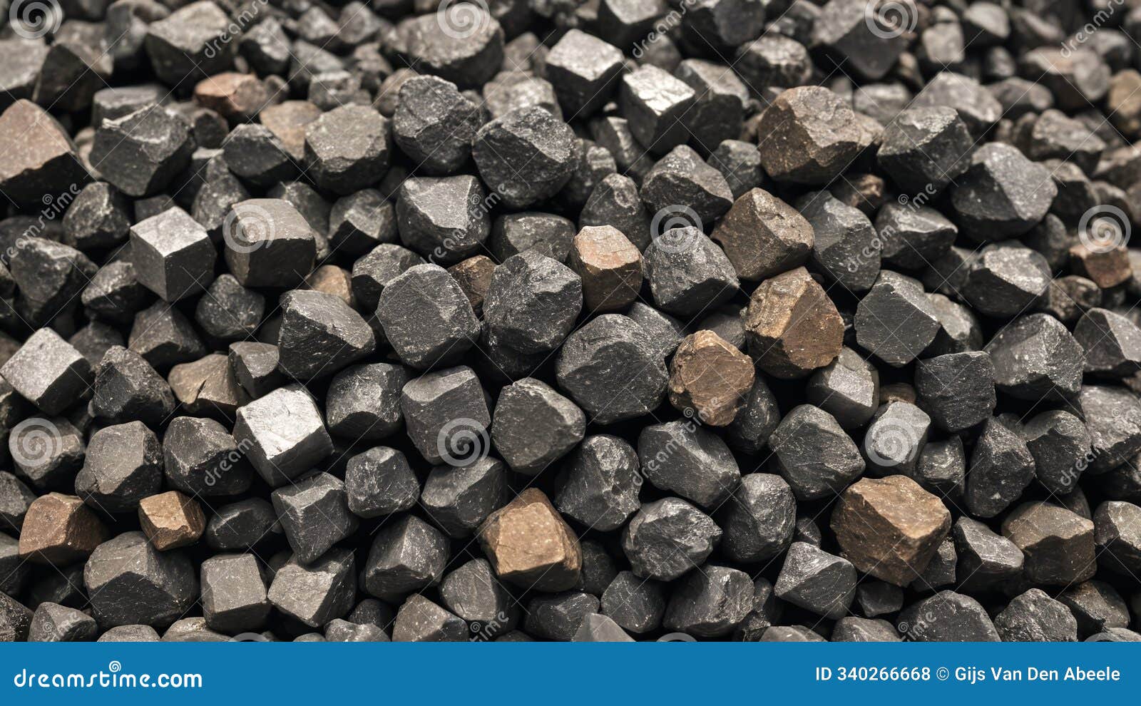 Raw Magnetite Ore Stack in Mining Facility Industrial Minerals Stock ...