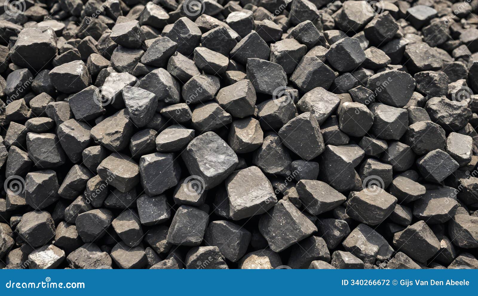Raw Magnetite Ore Stack in Mining Facility Industrial Minerals Stock ...