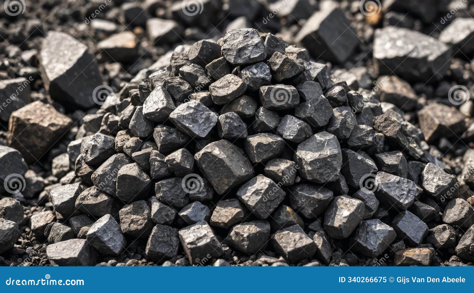 Raw Magnetite Ore Stack in Mining Facility Industrial Minerals Stock ...